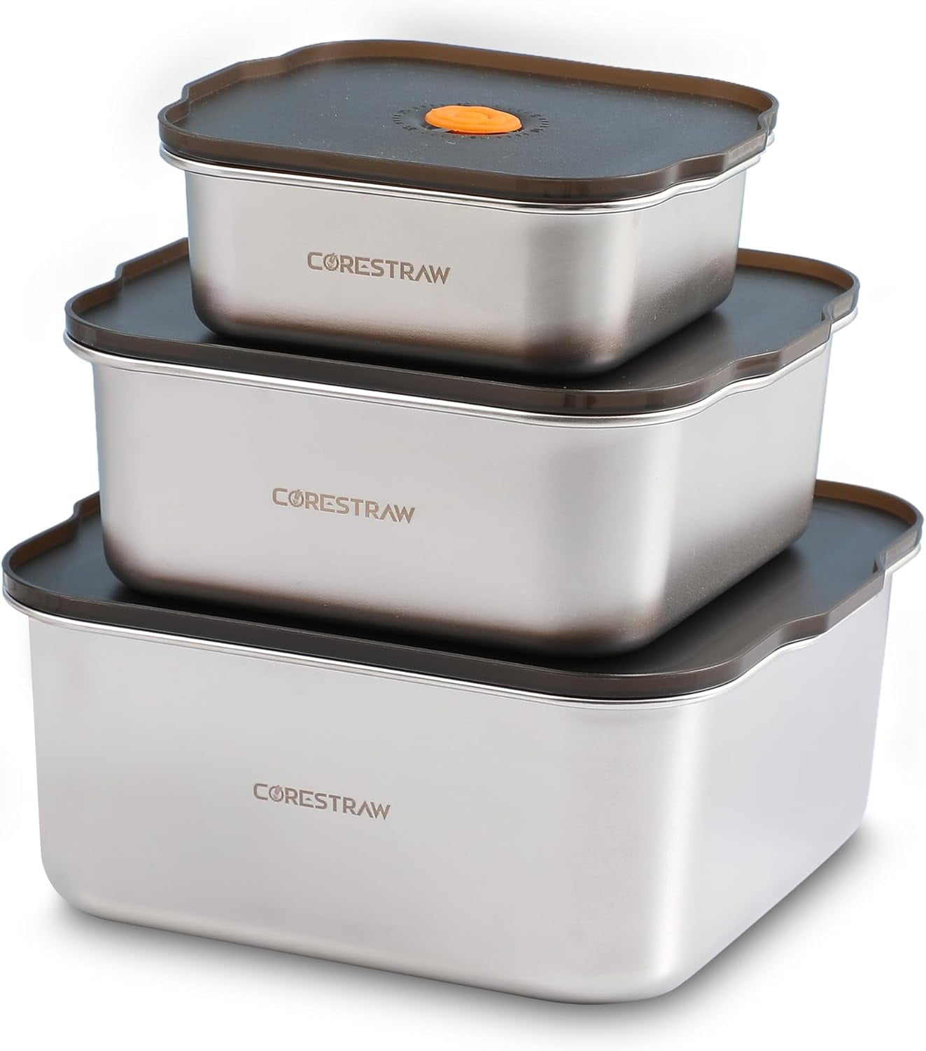 Stainless Steel Food Storage Containers With Lids | Snack Containers ...