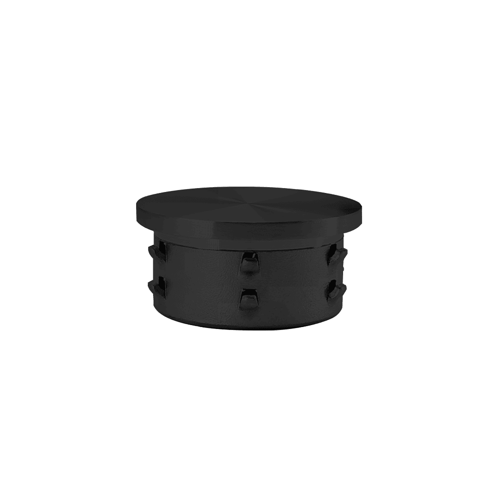 Stainless Steel Foot Rail Tubing End Caps for 2