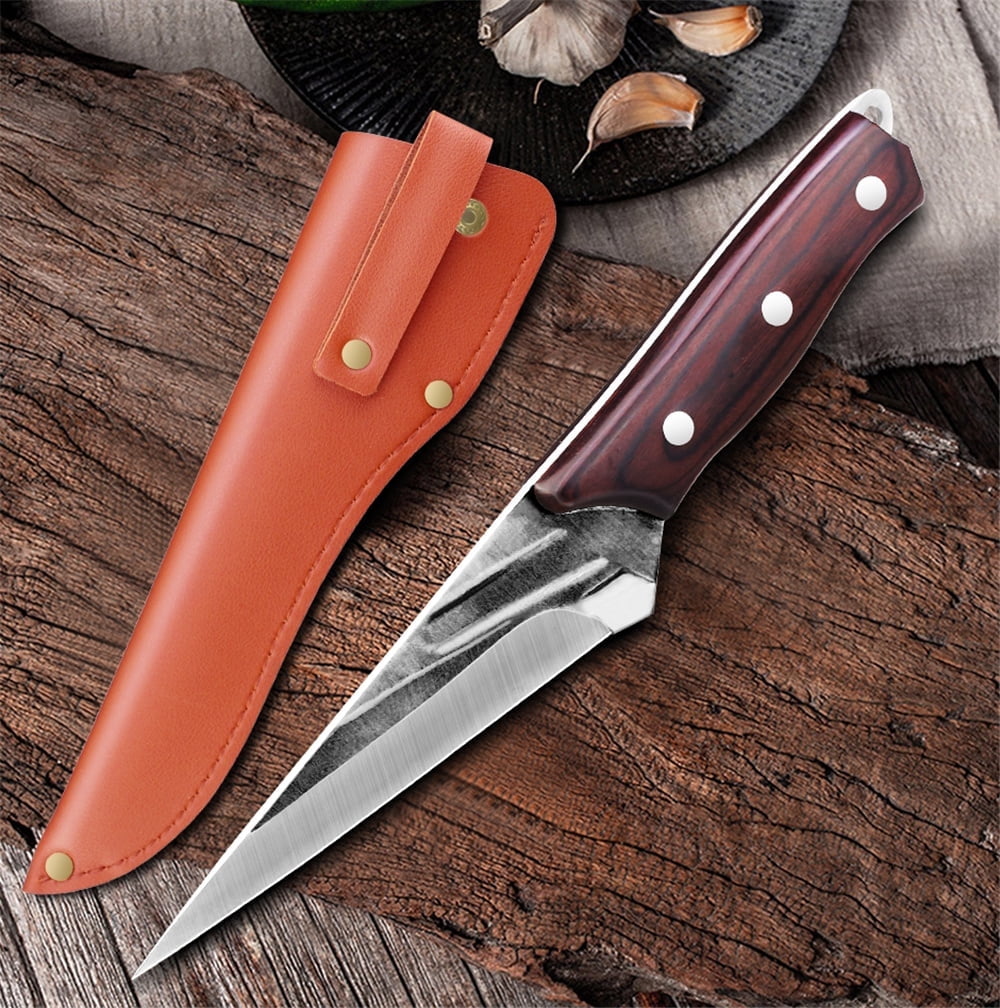 Stainless Steel Forged Boning Knife 5-inch Meat Cleaver Knife with ...