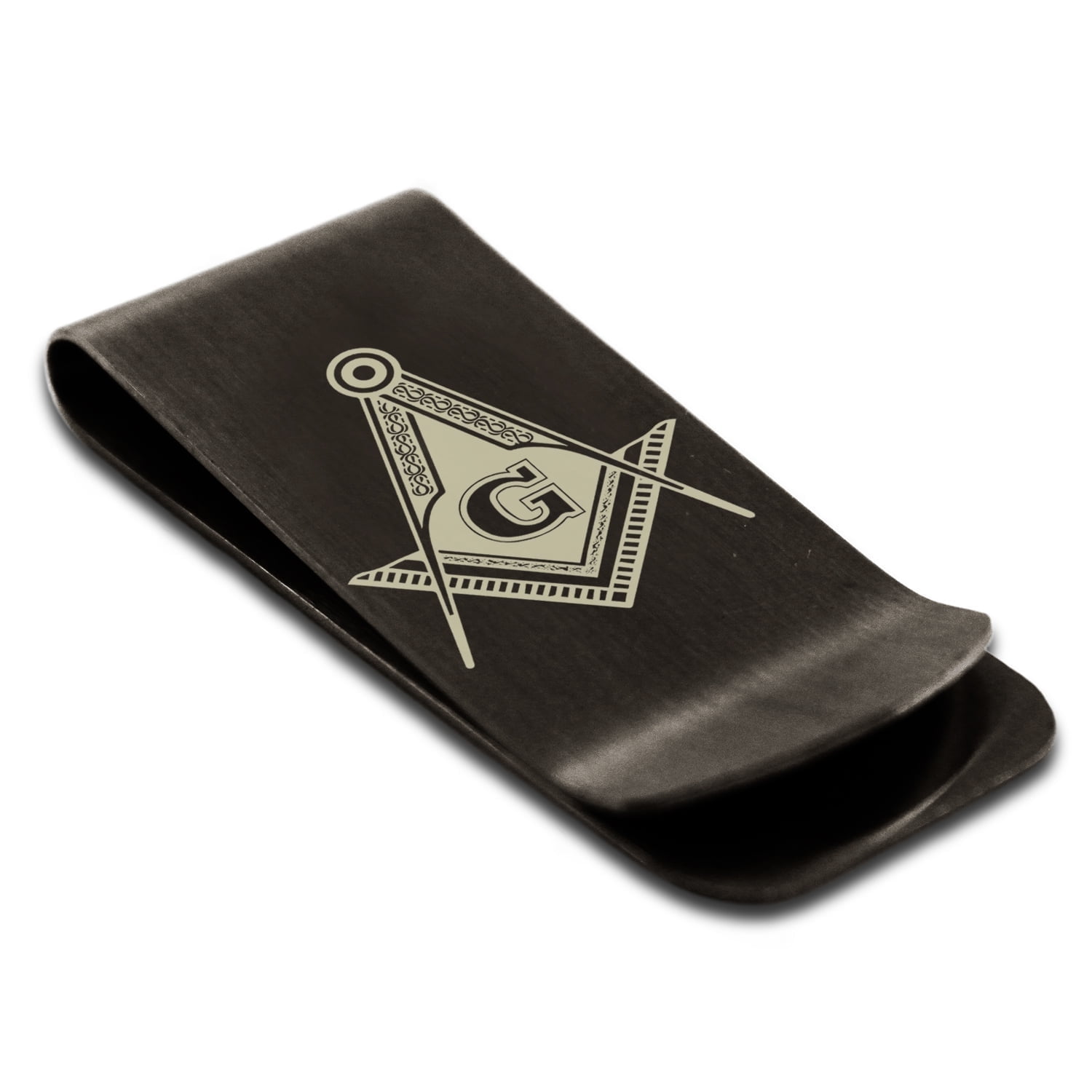Tioneer Stainless Steel Freemasons Masonic Royal Compass Engraved Money ...