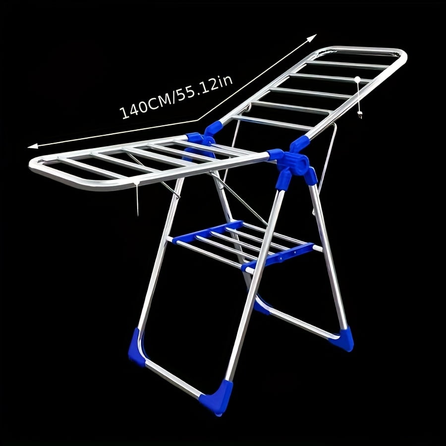 Stainless Steel Freestanding Foldable Clothes Drying Rack - Heavy-Duty ...
