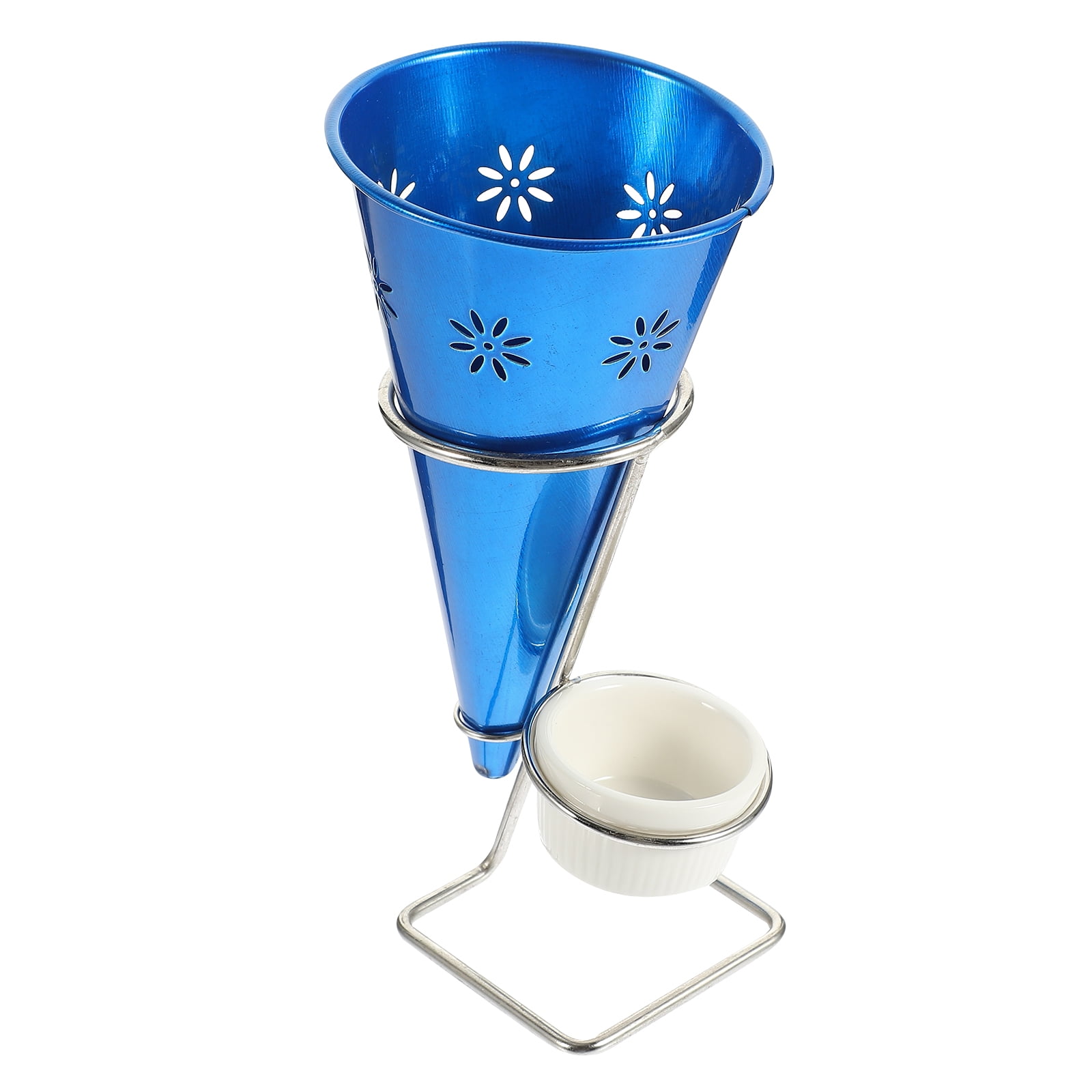 Stainless Steel French Fries Rack Hanging Single Cup Conical Chicken ...