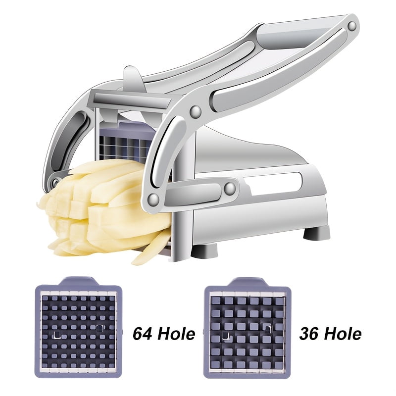 Stainless Steel French Fry Cutter - Heavy Duty Potato Slicer with ...