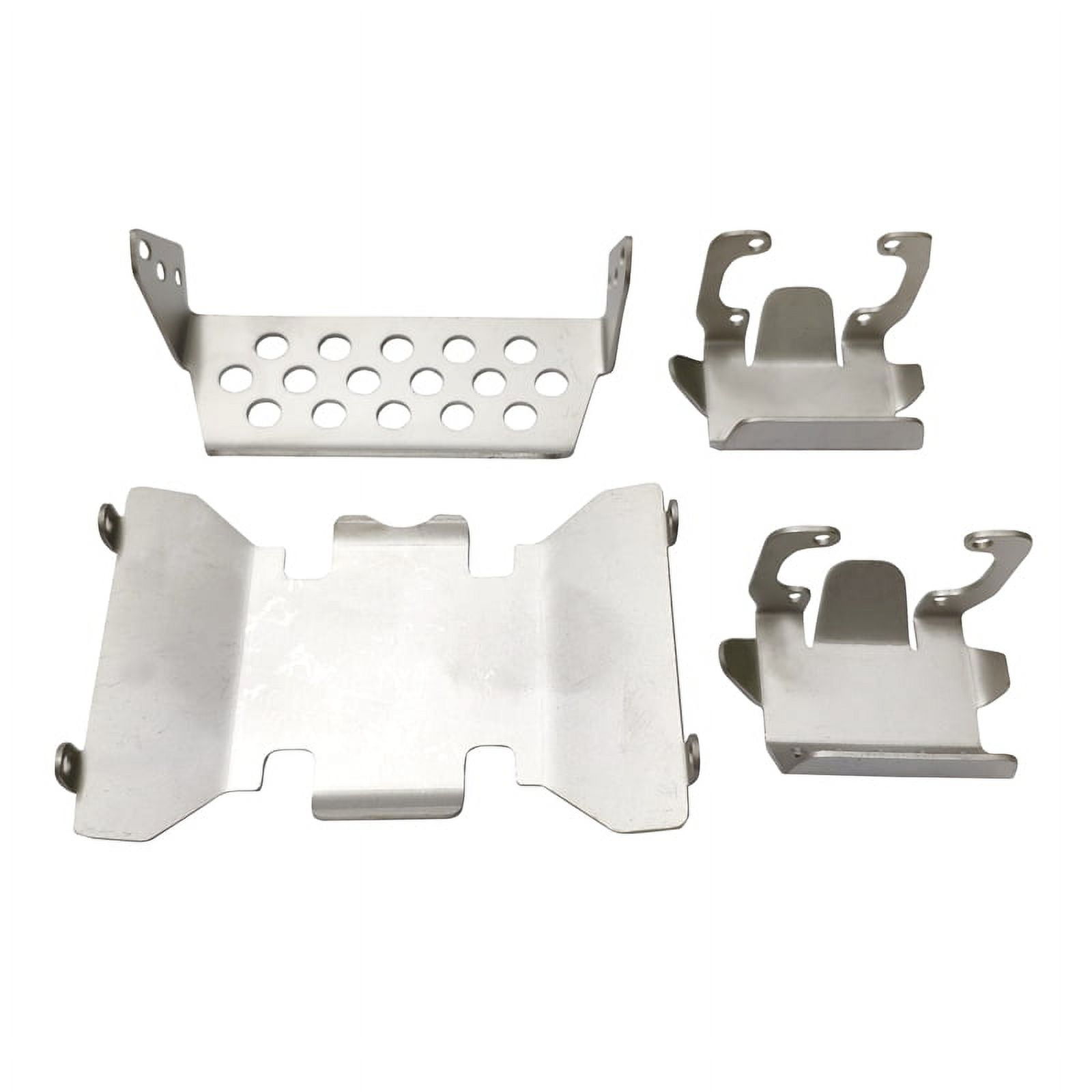 Stainless Steel Front Bumper Lower + Axle + Mount Protection Skid Plate ...