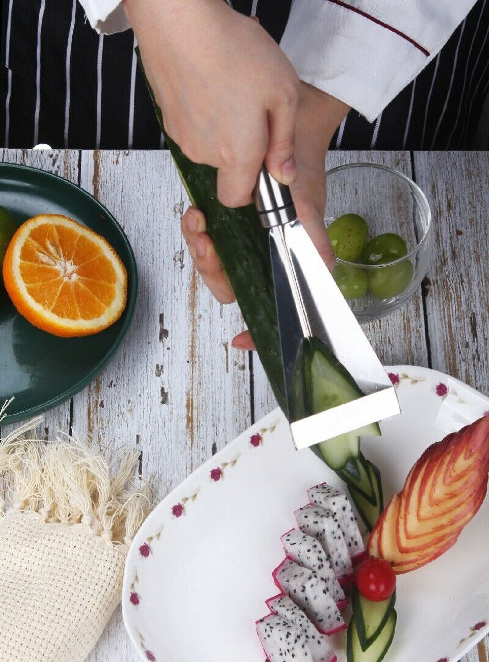 Stainless Steel Fruit Carving Knife Triangular Shape Vegetable Knife ...