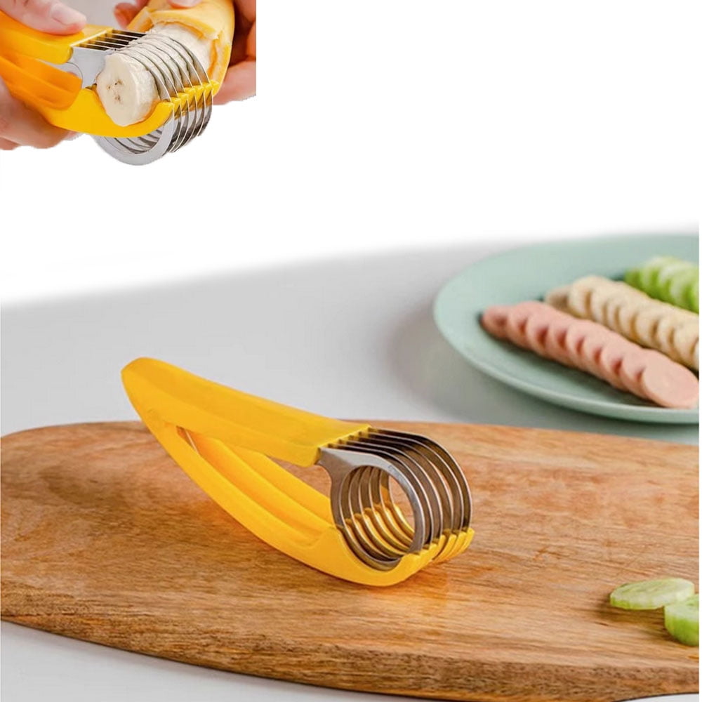 Stainless Steel Fruit Divider Banana Slicer Ham Sausage Cutter Features ...