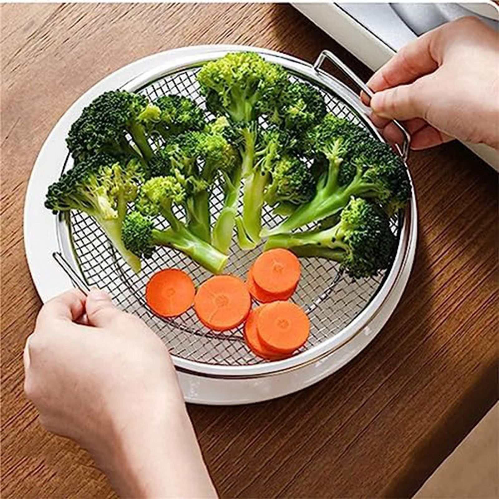 Stainless Steel Frying Oil Residue Filter Screen Ear Oil Drain Artifact ...