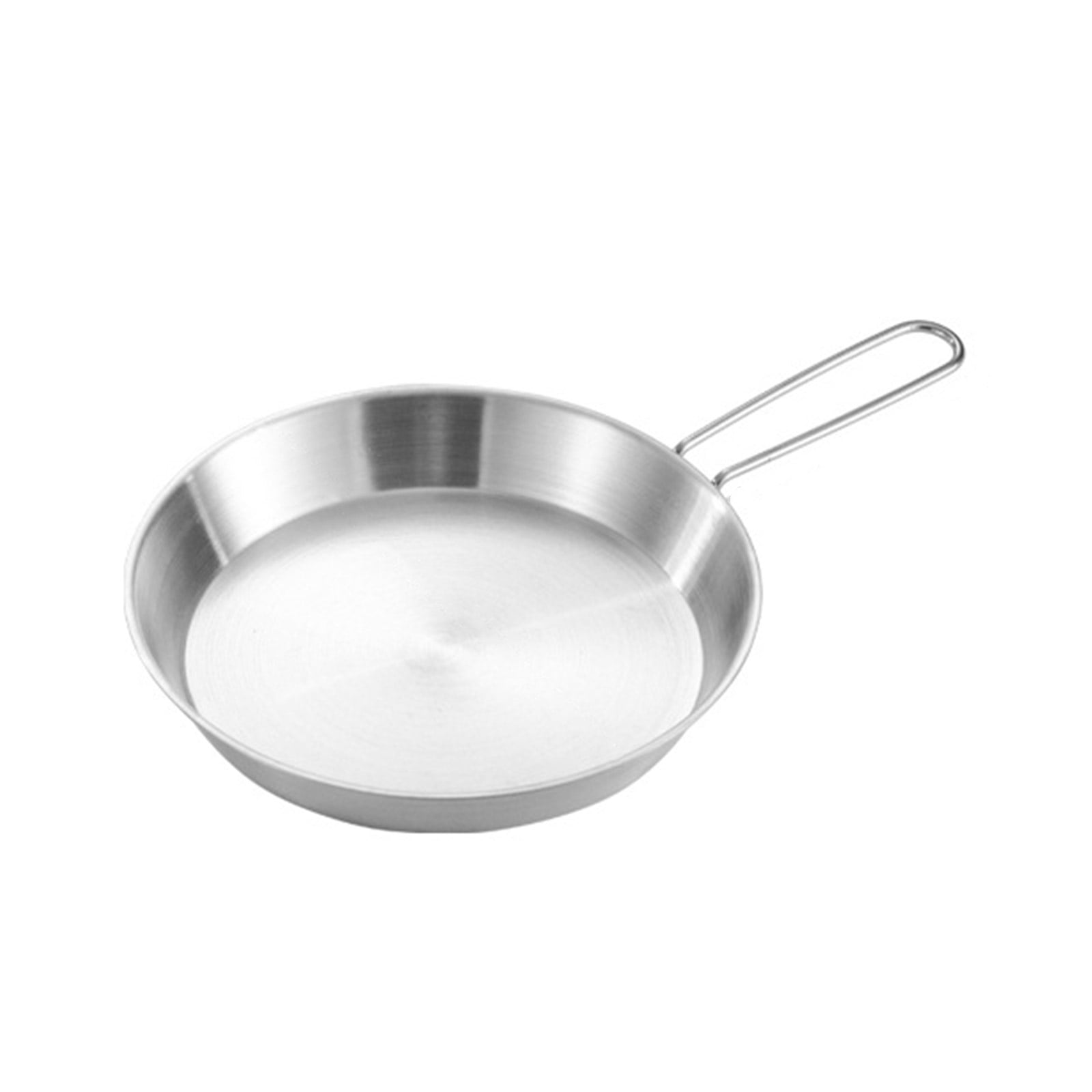 Stainless Steel Frying Pans with Folding Handle for Kitchen Travel ...