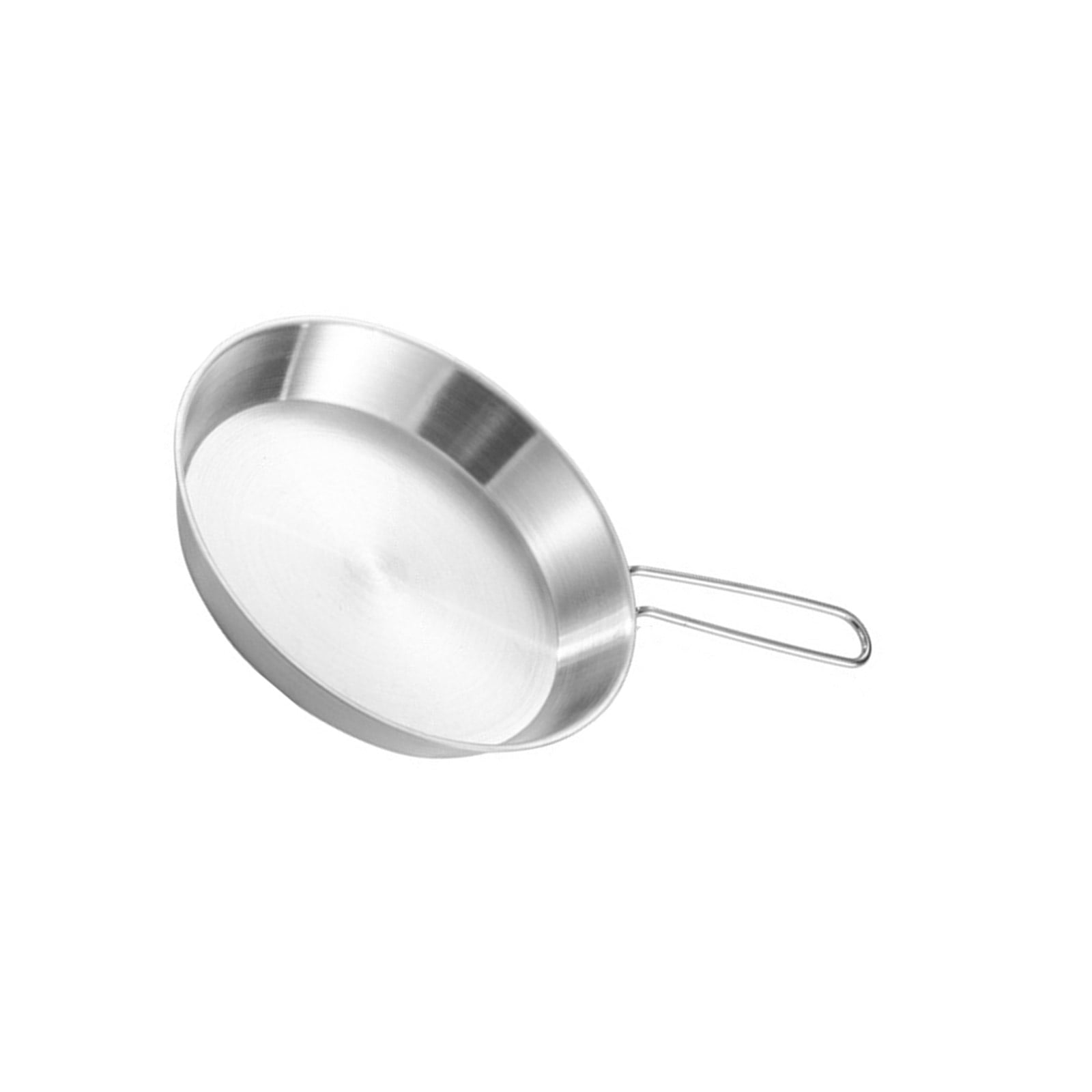 Stainless Steel Frying Pans with Folding Handle for Kitchen Travel ...