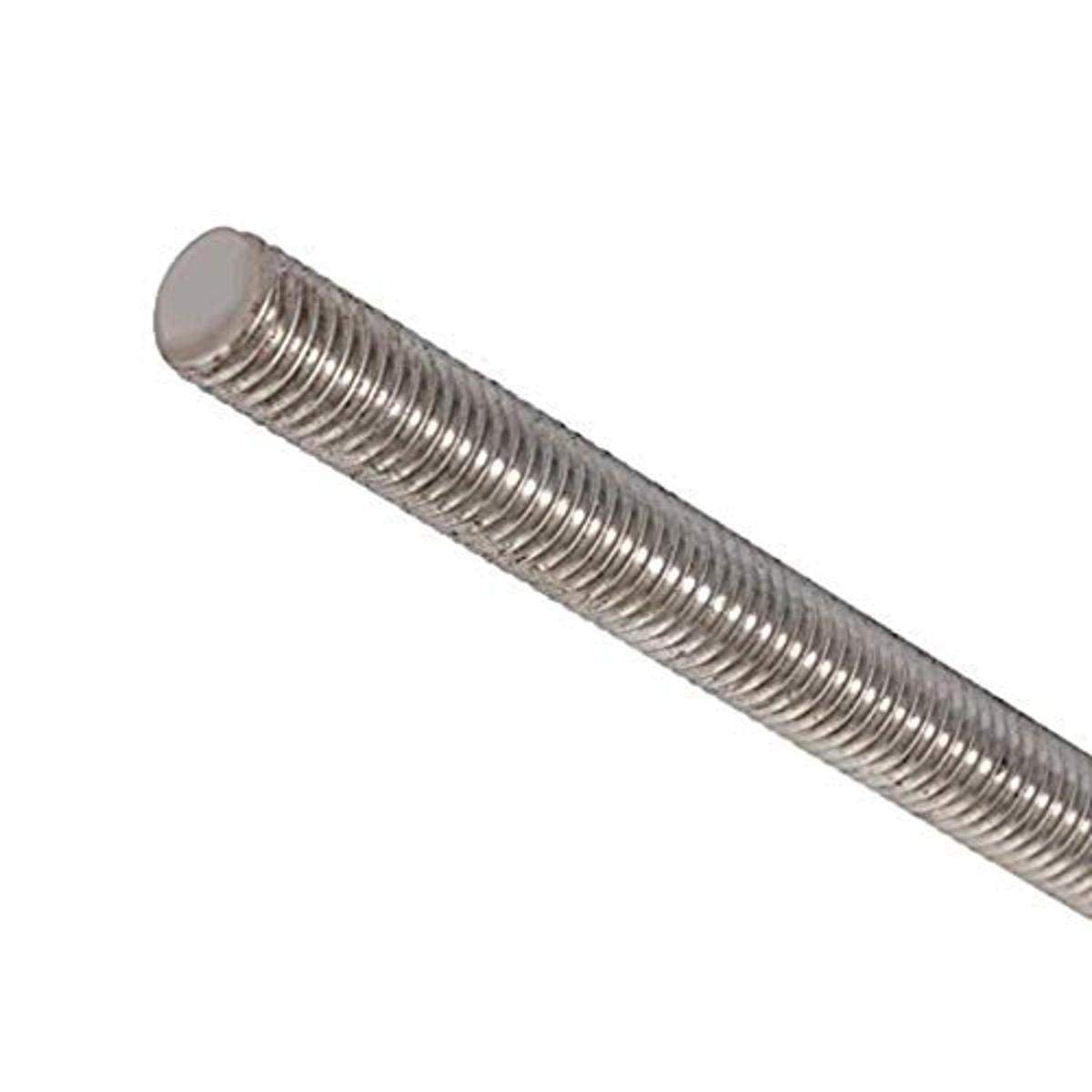 Stainless Steel Fully Threaded Rod, 1/4"-20 Thread Size, 24" Length ...