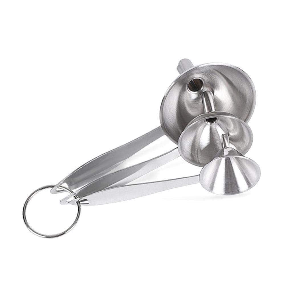 Stainless Steel Funnel ，Kitchen Funnel， Funnel 3 Set Small Funnels ...