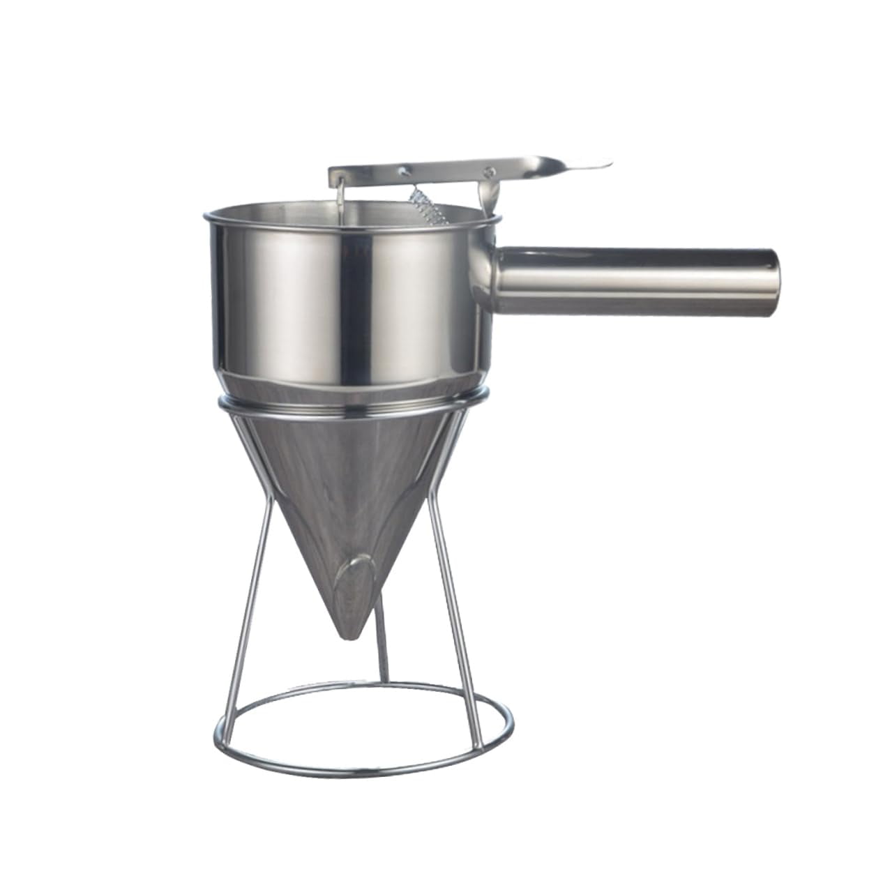 Stainless Steel Funnel Rack Pancake Dispenser Kitchen Items Funnel Easy ...
