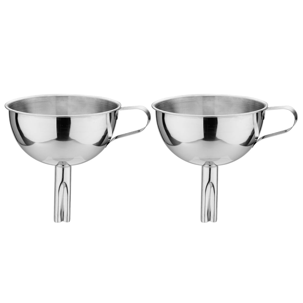 Stainless Steel Funnel Set for Kitchen - Wide Mouth, Removable ...