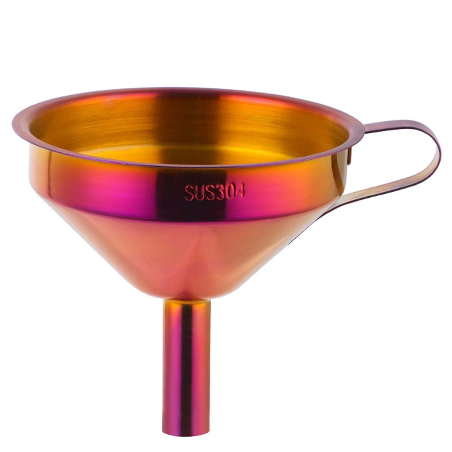 Stainless Steel Funnel with Strainer: 5-Inch Kitchen Funnel with ...