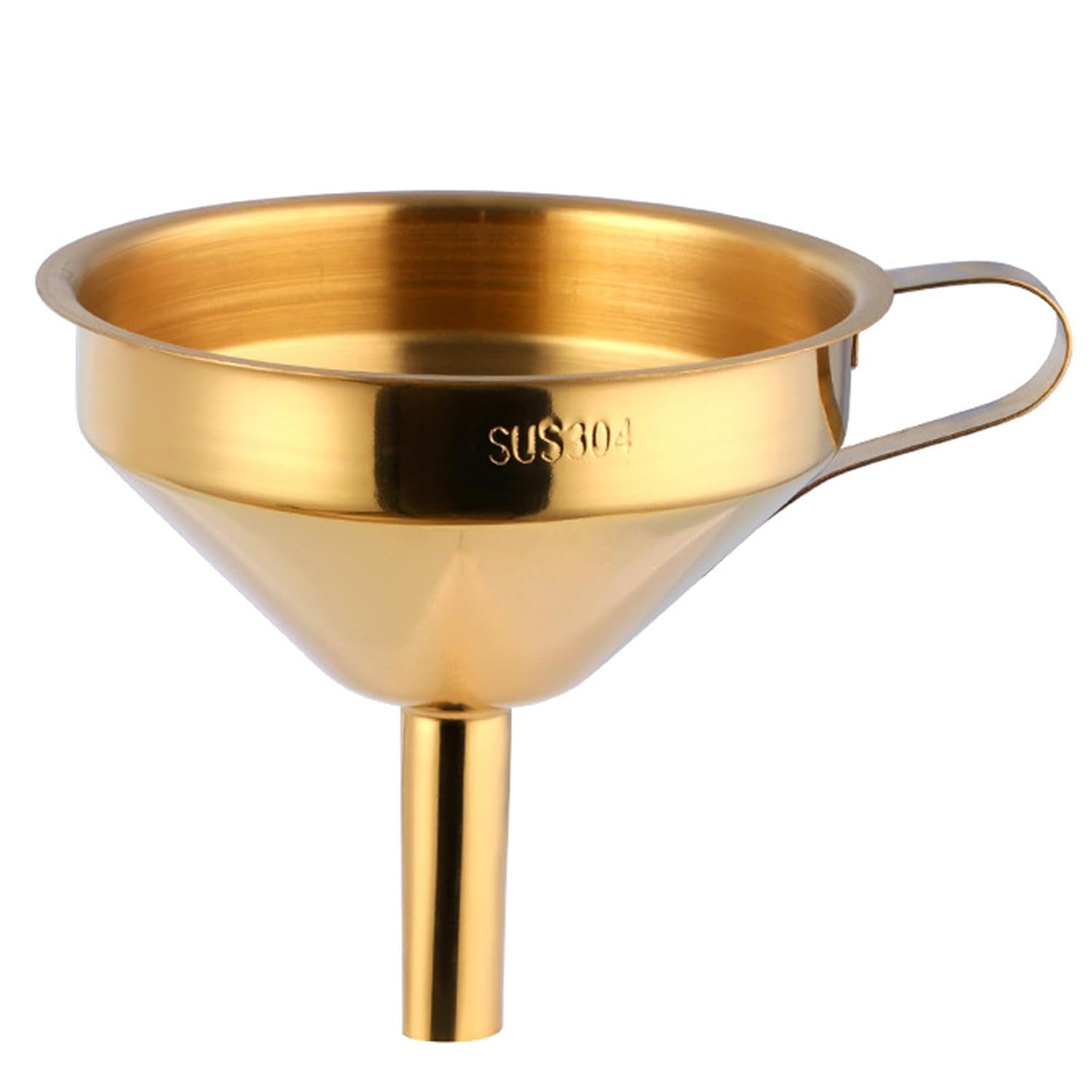 Stainless Steel Funnel with Strainer: 5-Inch Kitchen Funnel with ...