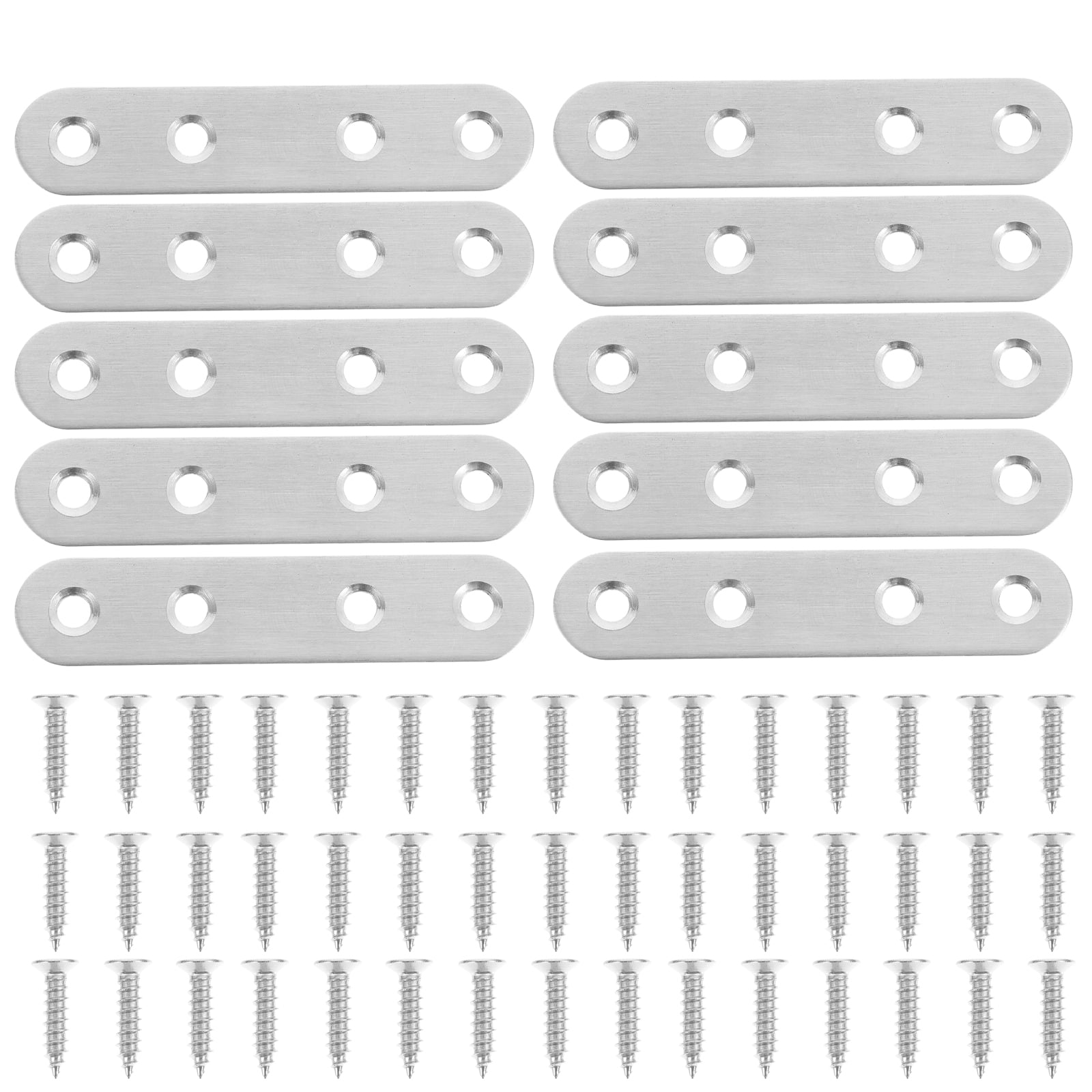 Stainless Steel Furniture Corner Brackets Sturdy Flat Straight Brackets ...