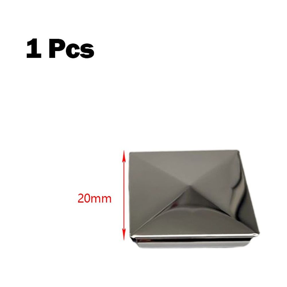 Stainless Steel Galvanized Pyramid Post Cap for Garden Fencing, Square ...