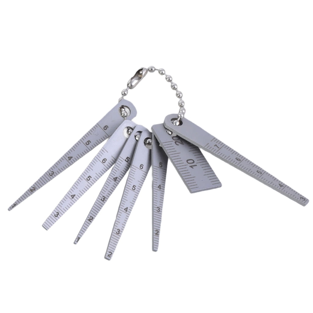 Stainless Steel Gaps Gauge Measuring Tool Set 7Pieces Tapered Ruler for ...
