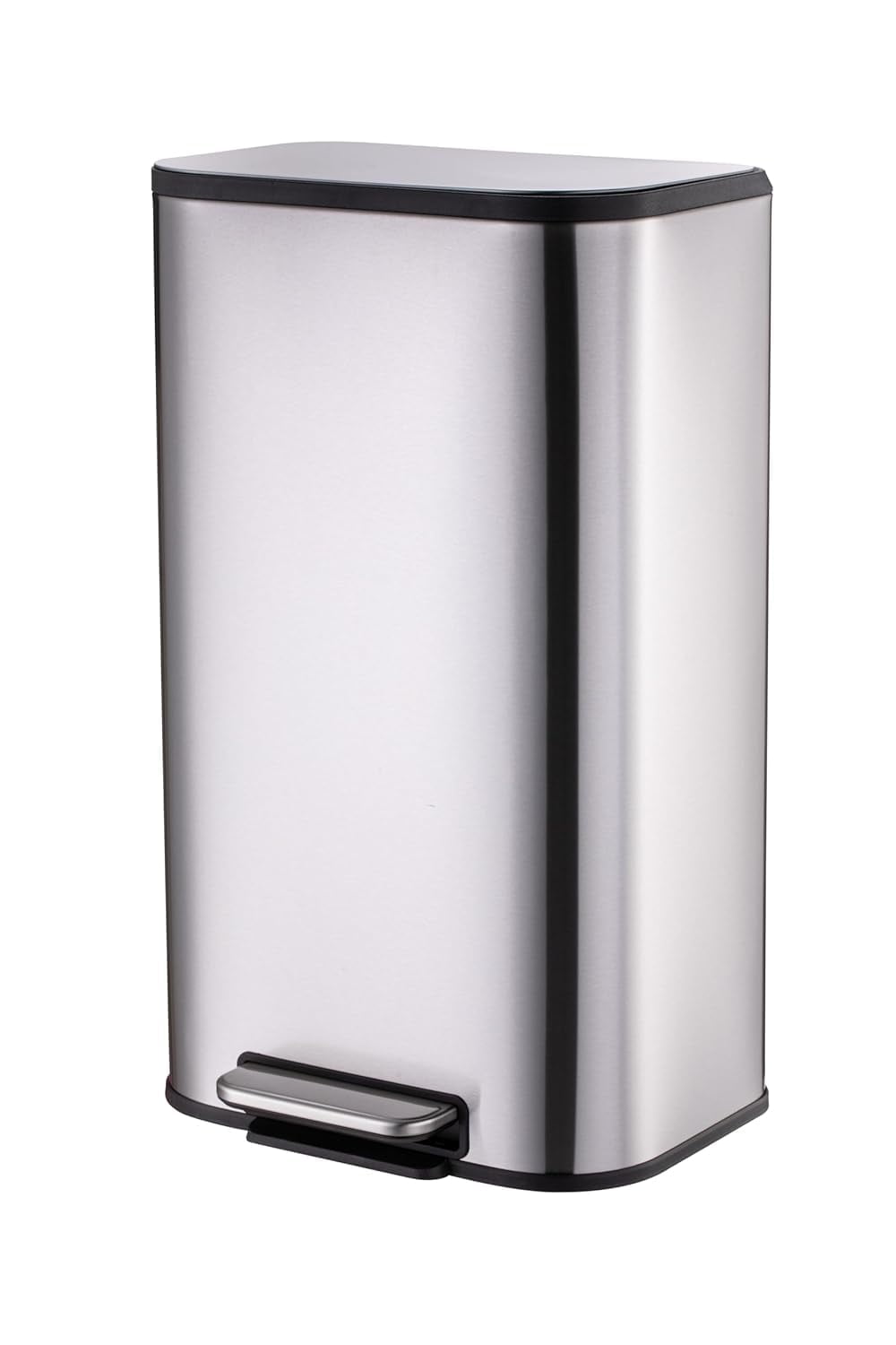 Stainless Steel Garbage Cans for Kitchen, Garbage Can with Lid, 13.2 ...