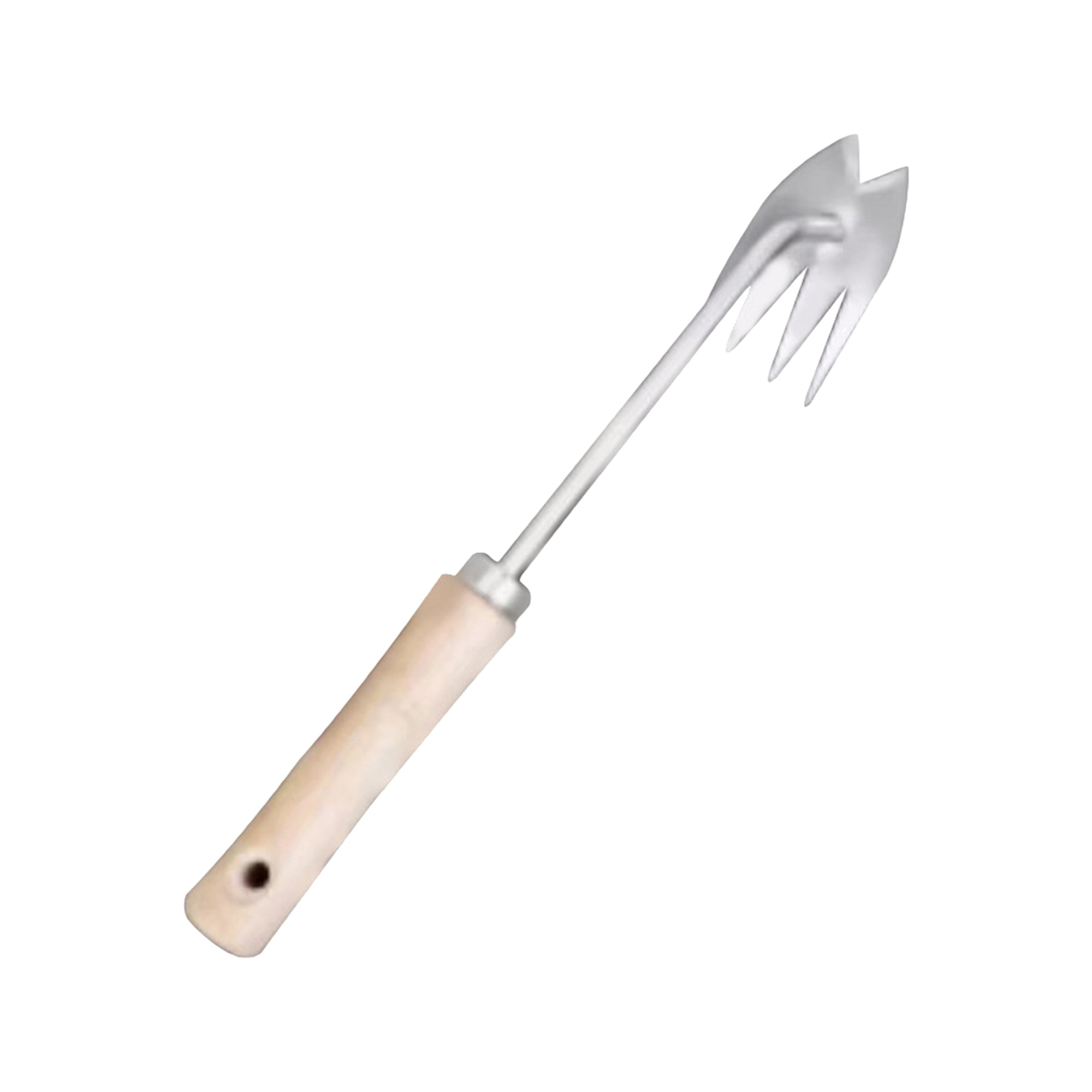 Stainless Steel Garden Hand Rake Portable 4 Tines Garden Cultivator ...