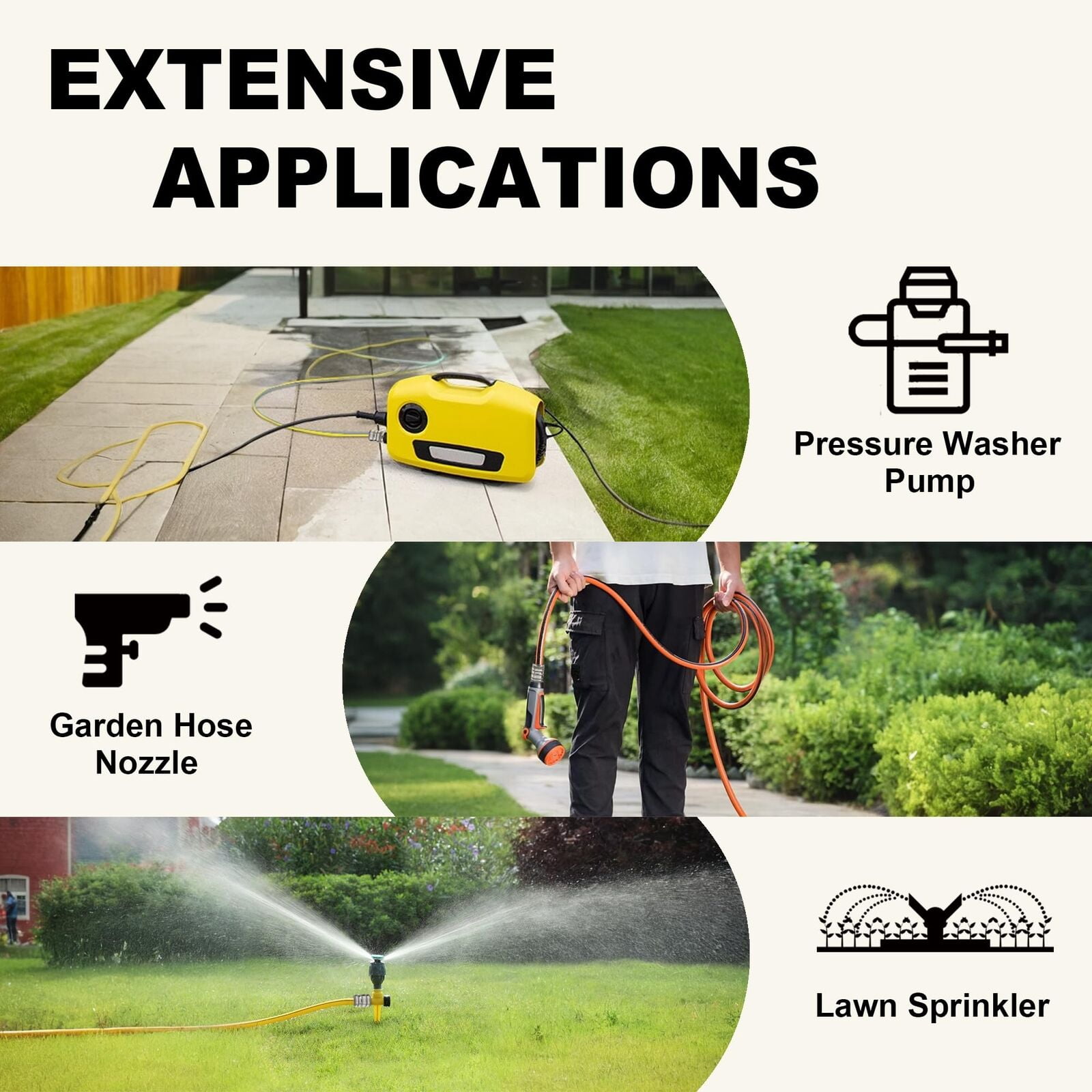 Stainless Steel Garden Hose Quick Connect Set,Water Hose Fitting,3 ...