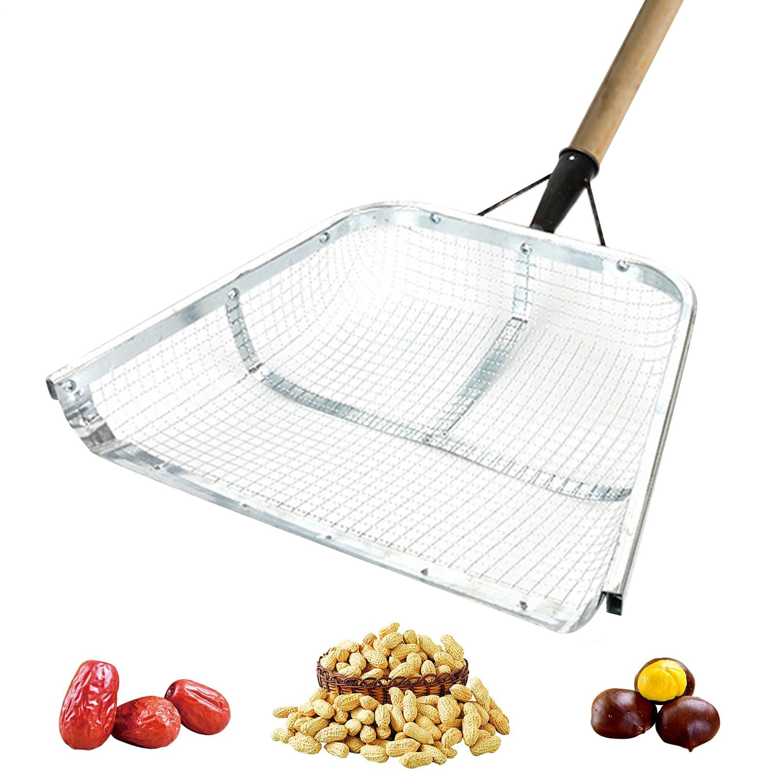 Stainless Steel Garden Sieve Soil Compost Sieve with Handle Garden ...