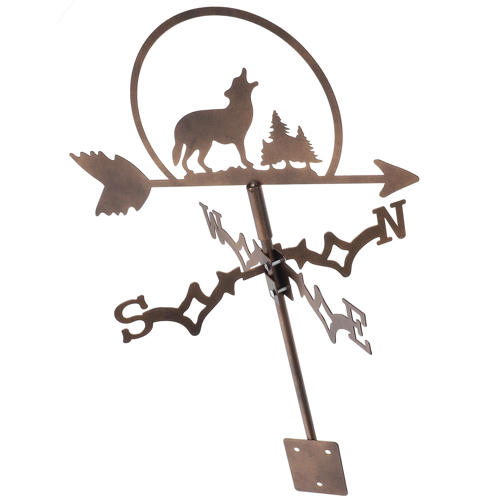 Brown Stainless Steel Weathervane for Outdoor Decoration Accurate Wind ...