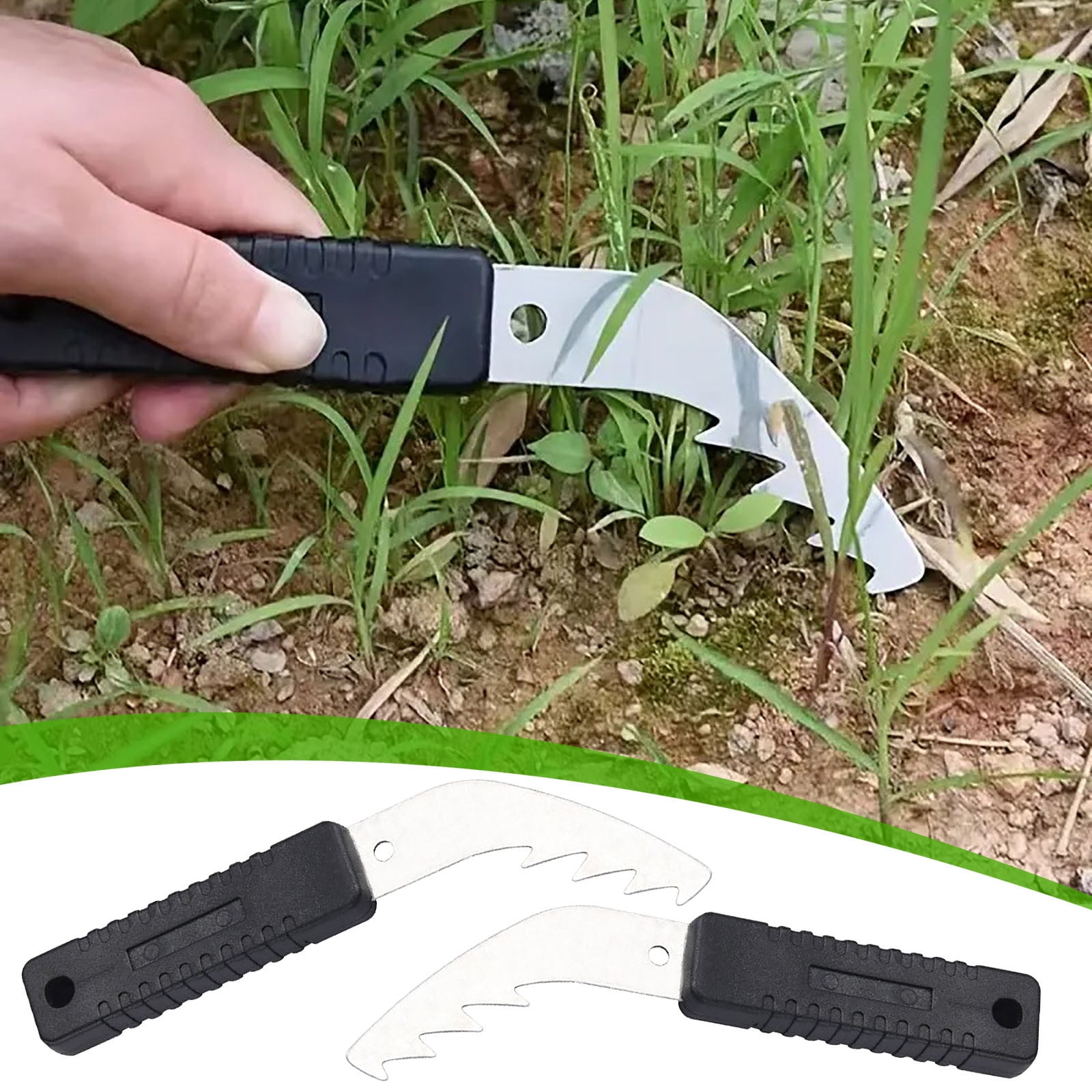 Stainless Steel Garden Weeding Tool Set | 2-Pack Ergonomic Hand Puller ...