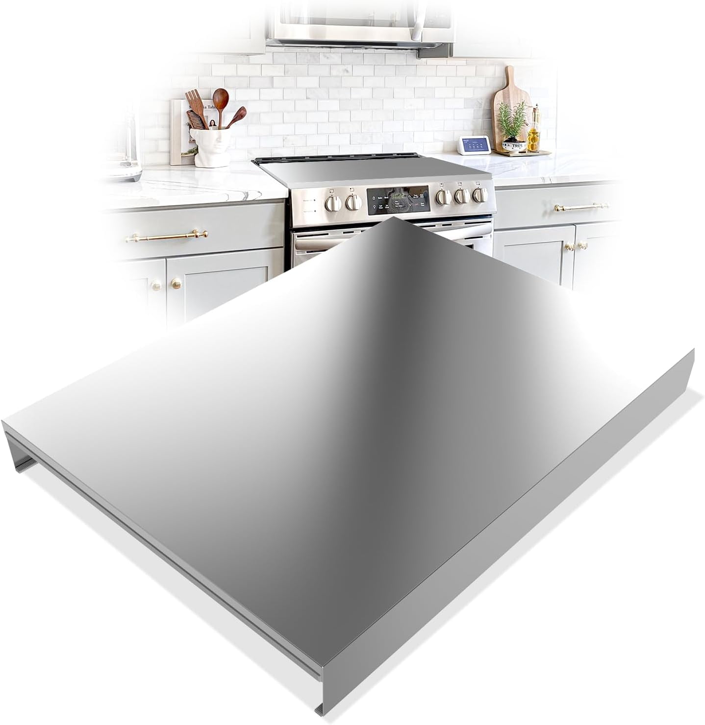 Stainless Steel Gas Stove Top Cover, Multi-functional Noodle Board ...