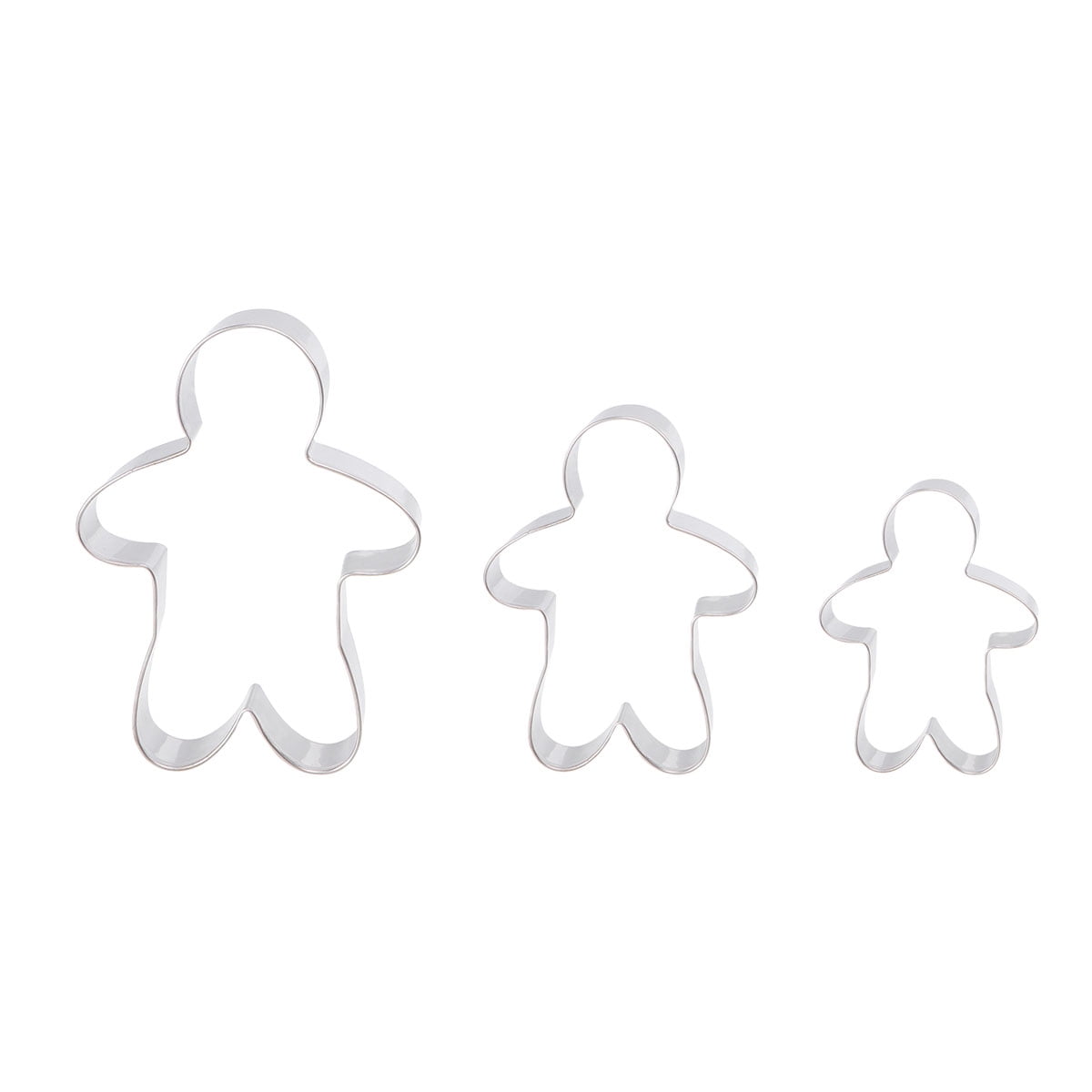 Stainless Steel Gingerbread Man Cookie Molds - Walmart.com