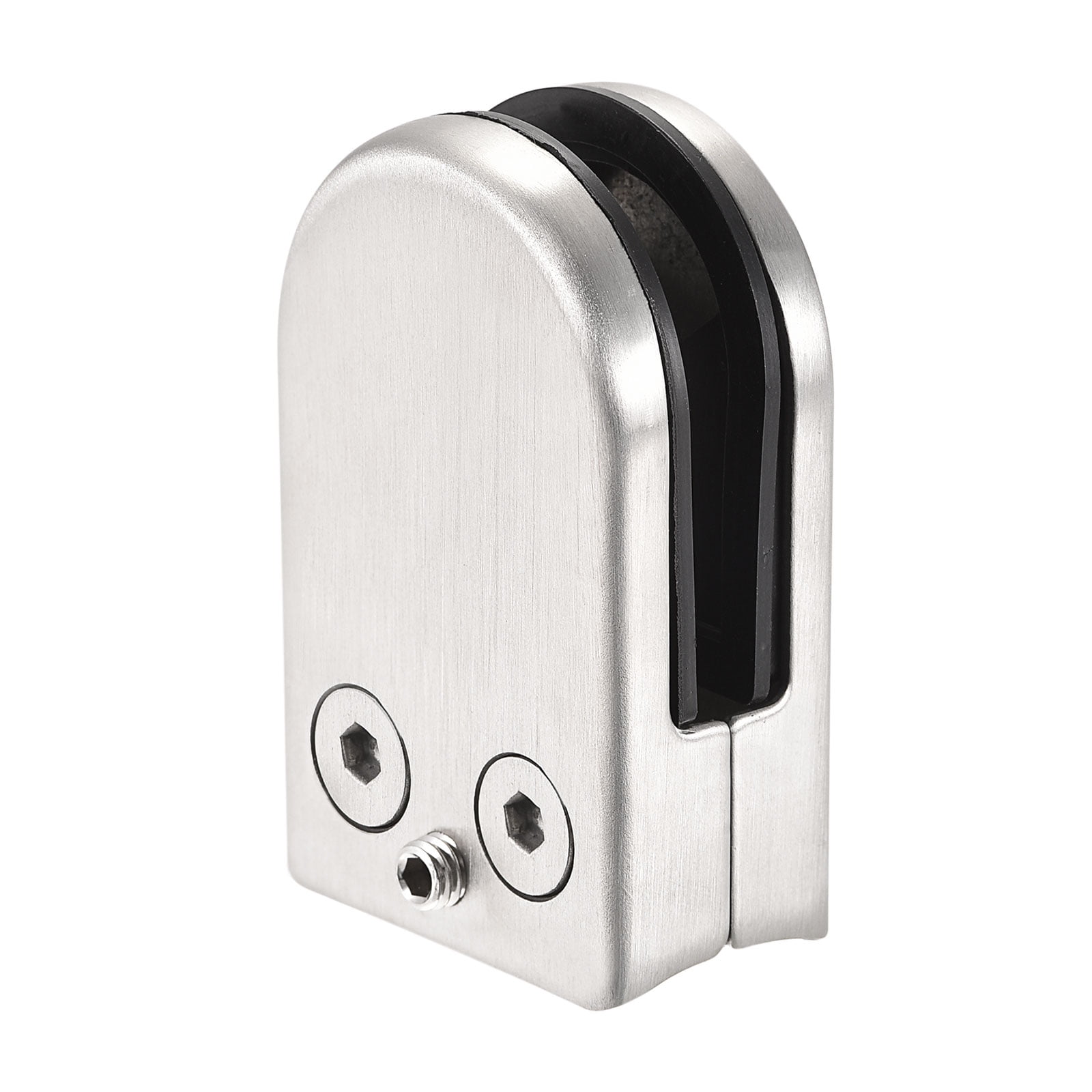 Stainless Steel Glass Clamp, Glass Clip Curved Back Round Glass Bracket ...