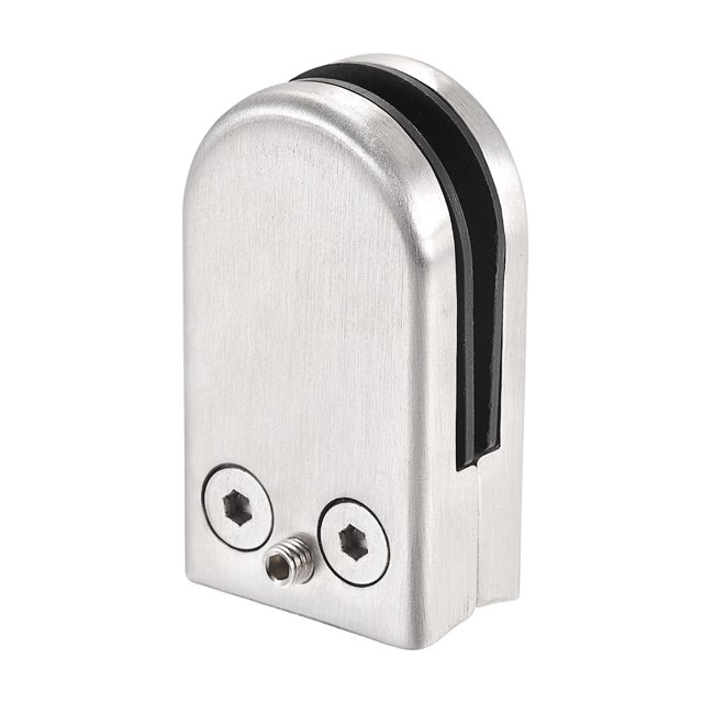 Stainless Steel Glass Clamp, Glass Clip Curved Back Round Glass Bracket ...