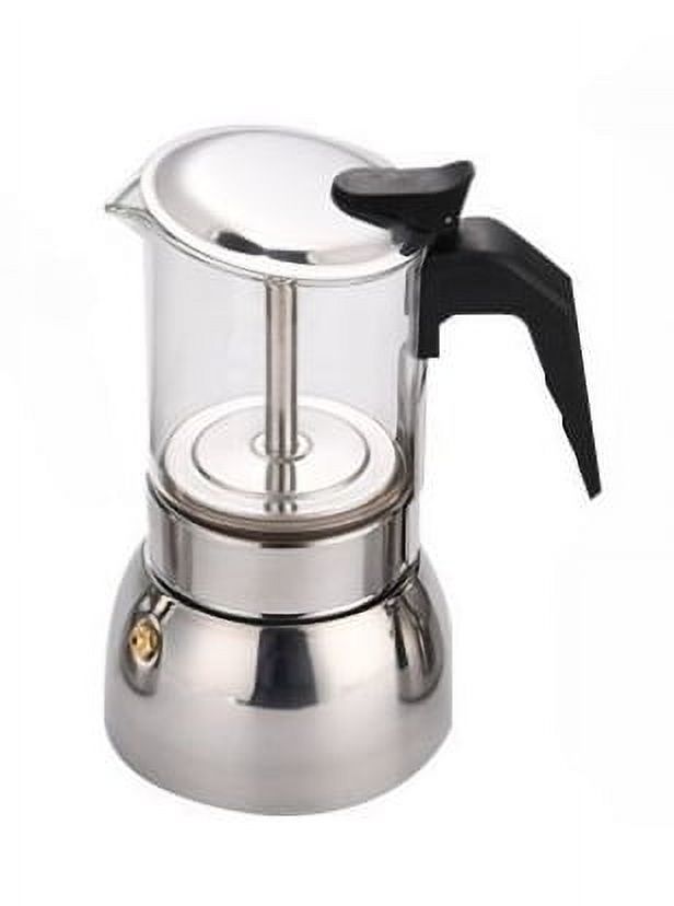 Stainless Steel Glass Coffee Maker CoffeePot Moka Pot Coffee Makers ...