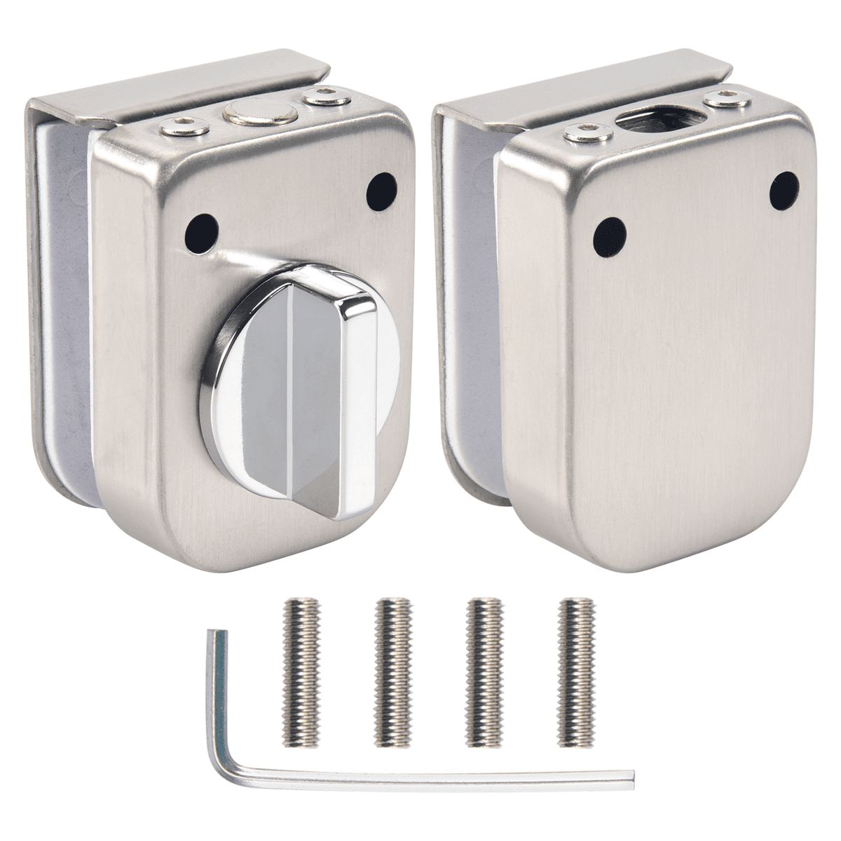 Stainless Steel,Glass Door Latches Lock/Bolt,138A ,Without Drilling,For ...