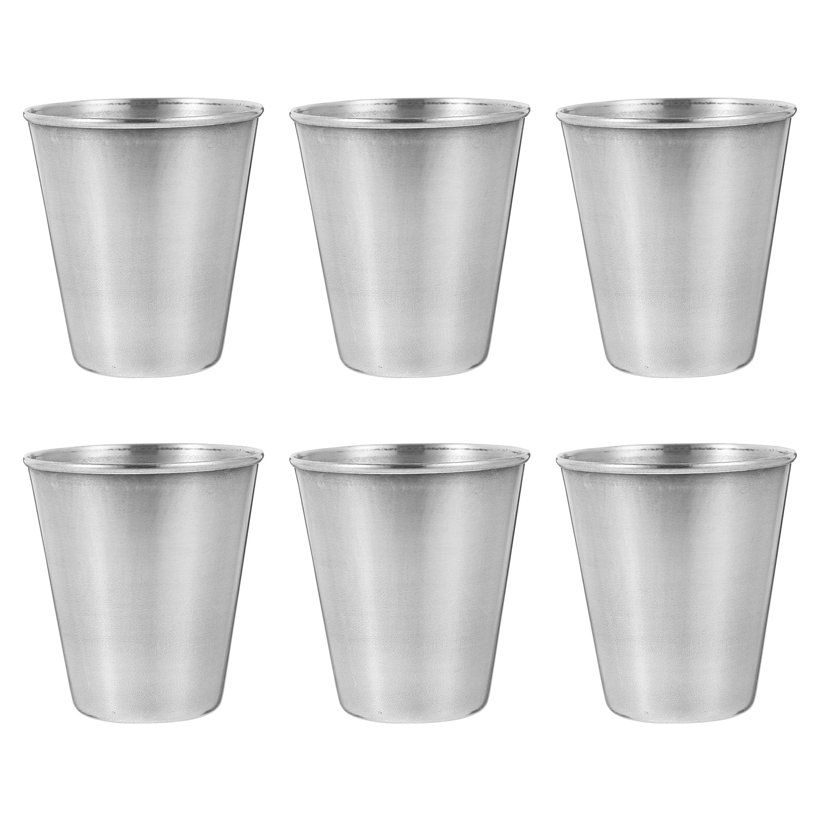 Qnmwood Metal Shot Cups Stainless Steel Drinking Glasses Whiskey Tumbler Pint Goblet