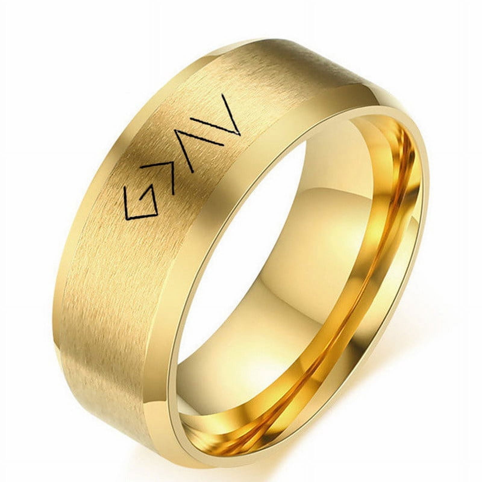 Stainless Steel God Is Greater Than The Highs And Lows Rings for Men ...