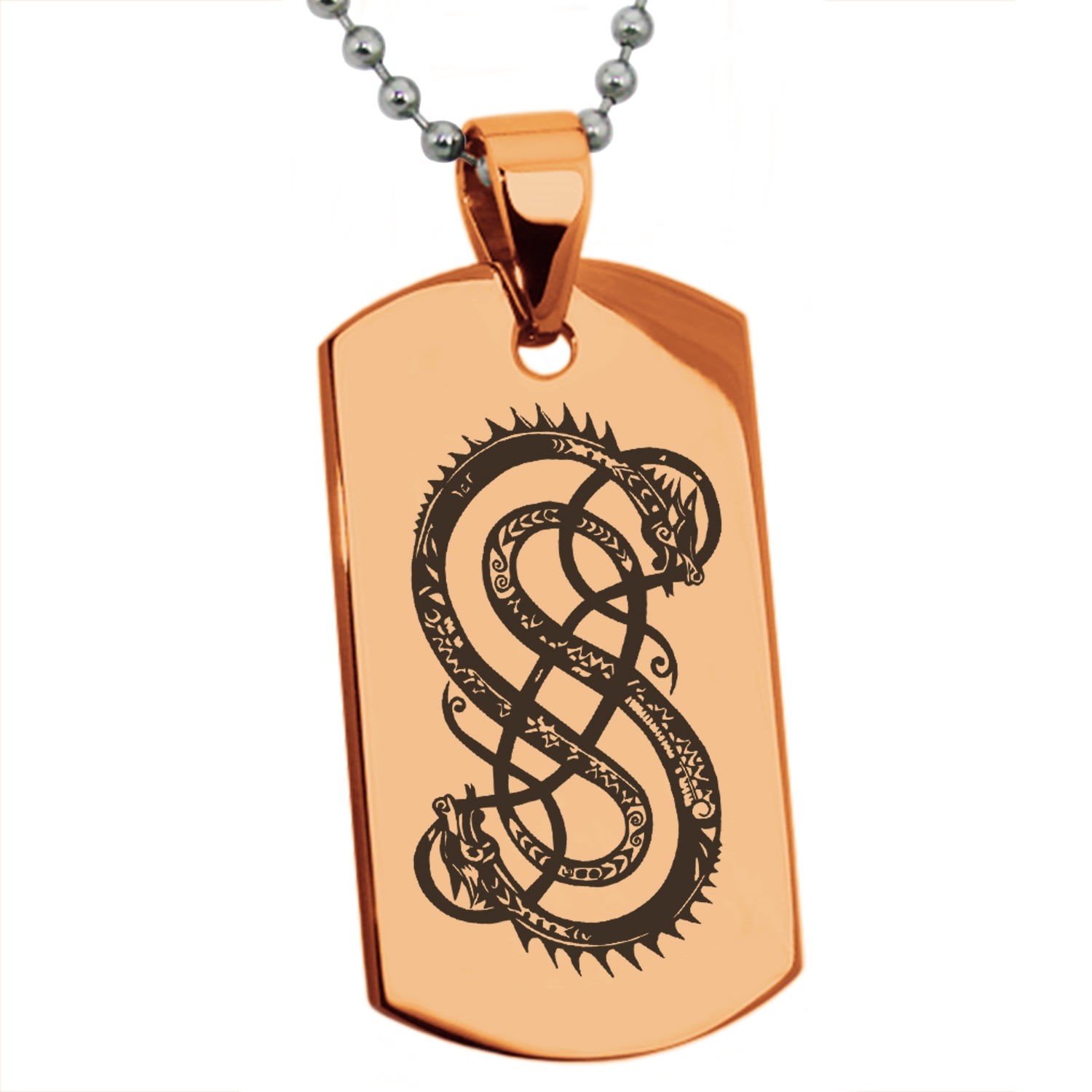 Tioneer Stainless Steel God of Mischief Loki Viking Norse Engraved Dog ...