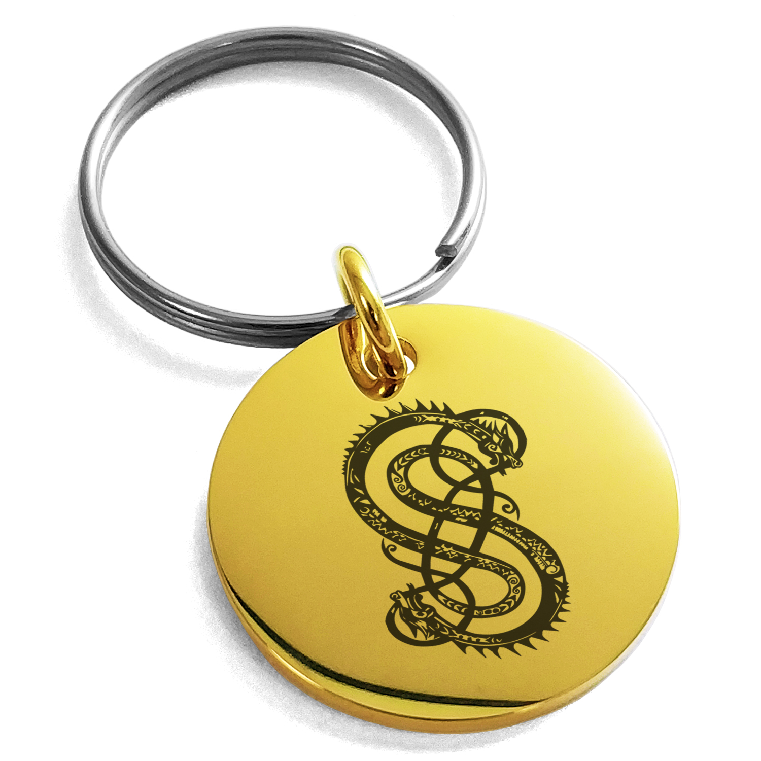 Stainless Steel God of Mischief Loki Viking Norse Engraved Small ...