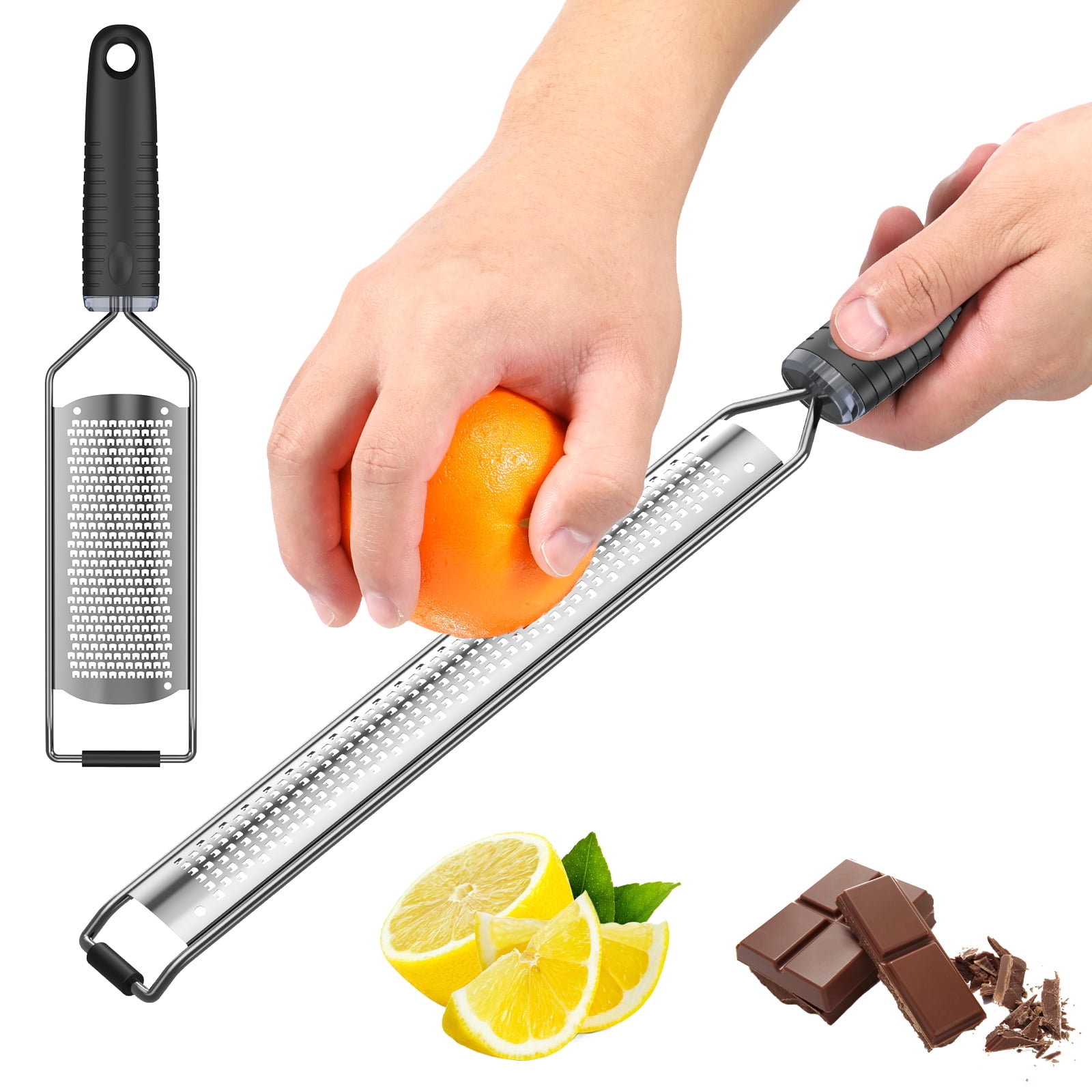 Stainless Steel Grater for Different Food Grater with Non-Slip Handle ...