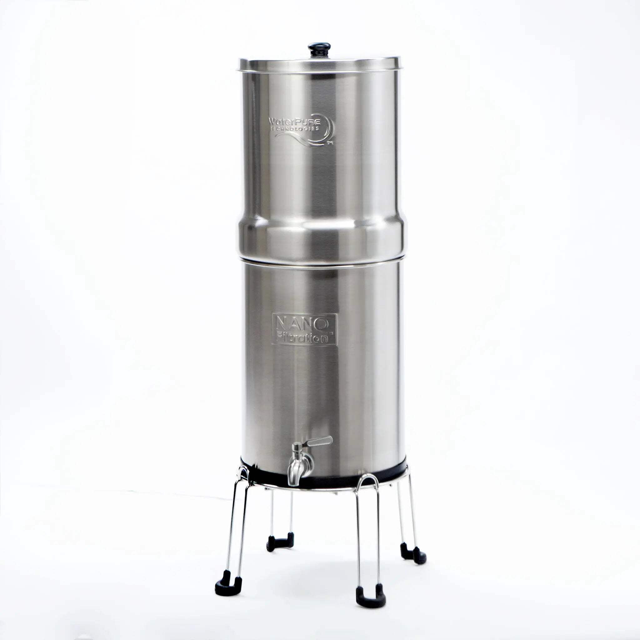 Stainless Steel Gravity Countertop Water Filtration System - 2 Sizes 2. ...