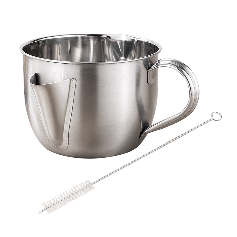 Stainless Steel Grease Filter Oil Soup Separator Gravy Strainer Bowl ...