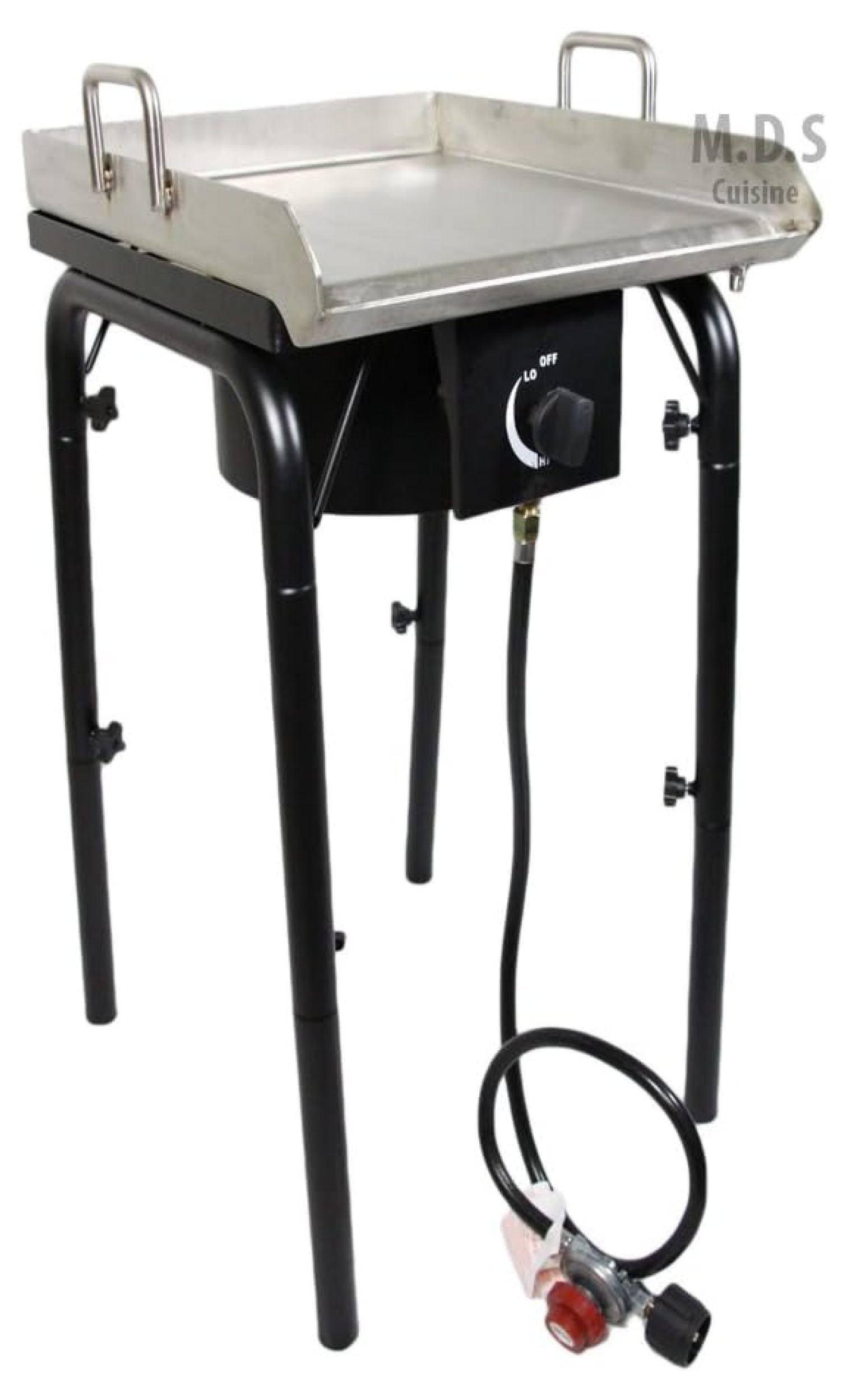 Stainless Steel Griddle 18"x16" Plancha with Heavy Duty Stand,BBQ ...