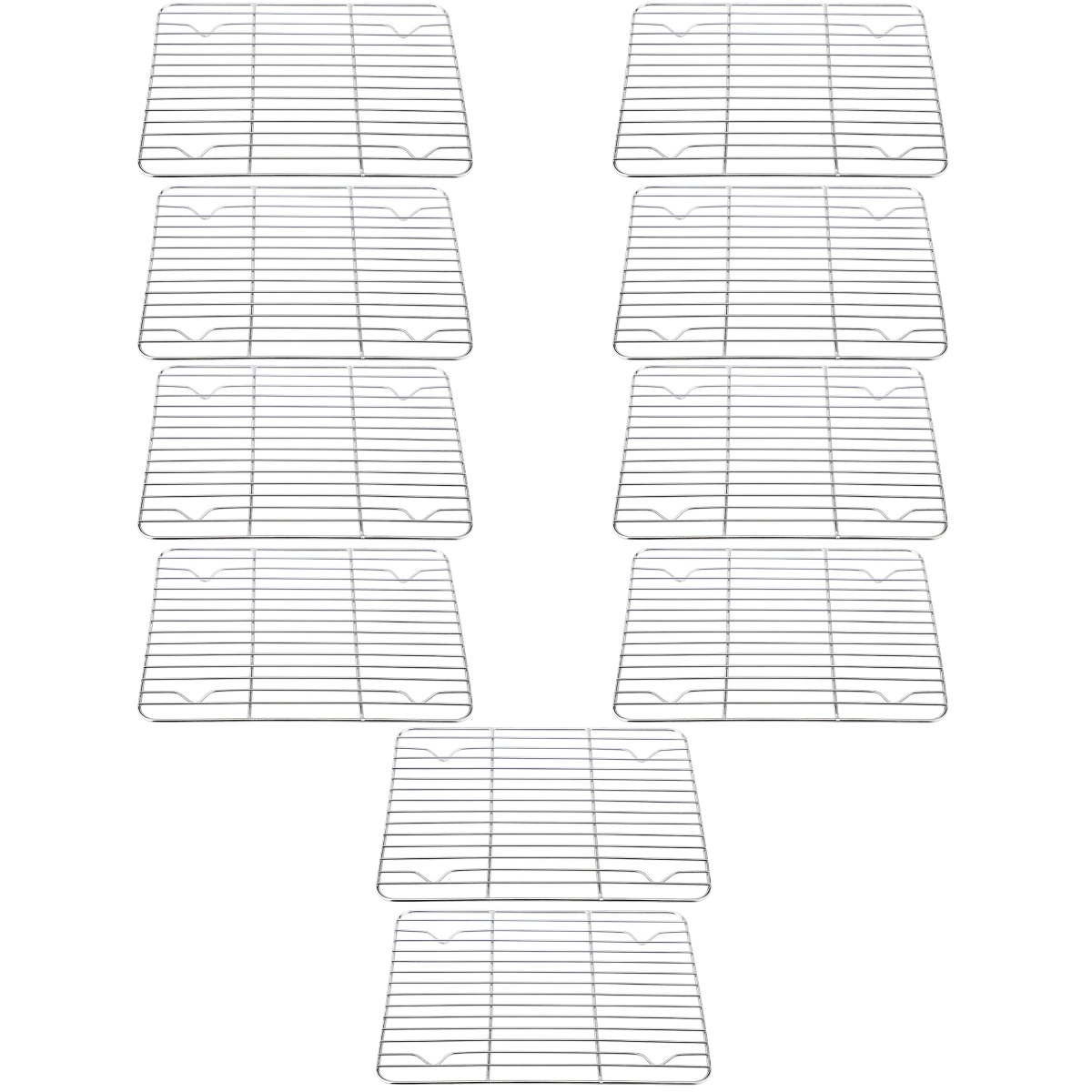 Stainless Steel Grill Cooling Rack Tray Bacon up Cake Cookie Racks Wire ...