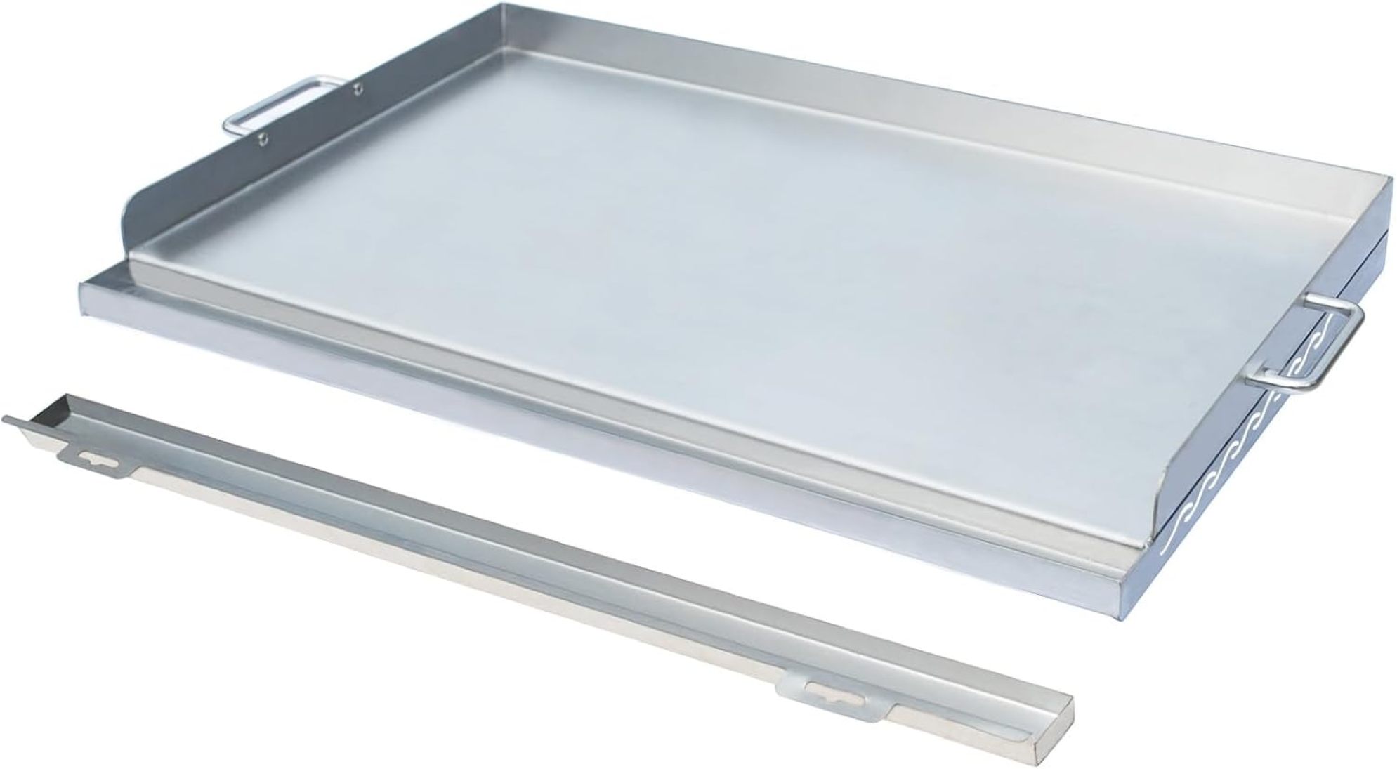 Stainless Steel Grill Griddle with Removable Grease Tray, Flat Top ...