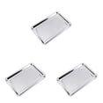 Stainless Steel Grill Plate, Metal Barbecue Serving Tray for Cooked ...