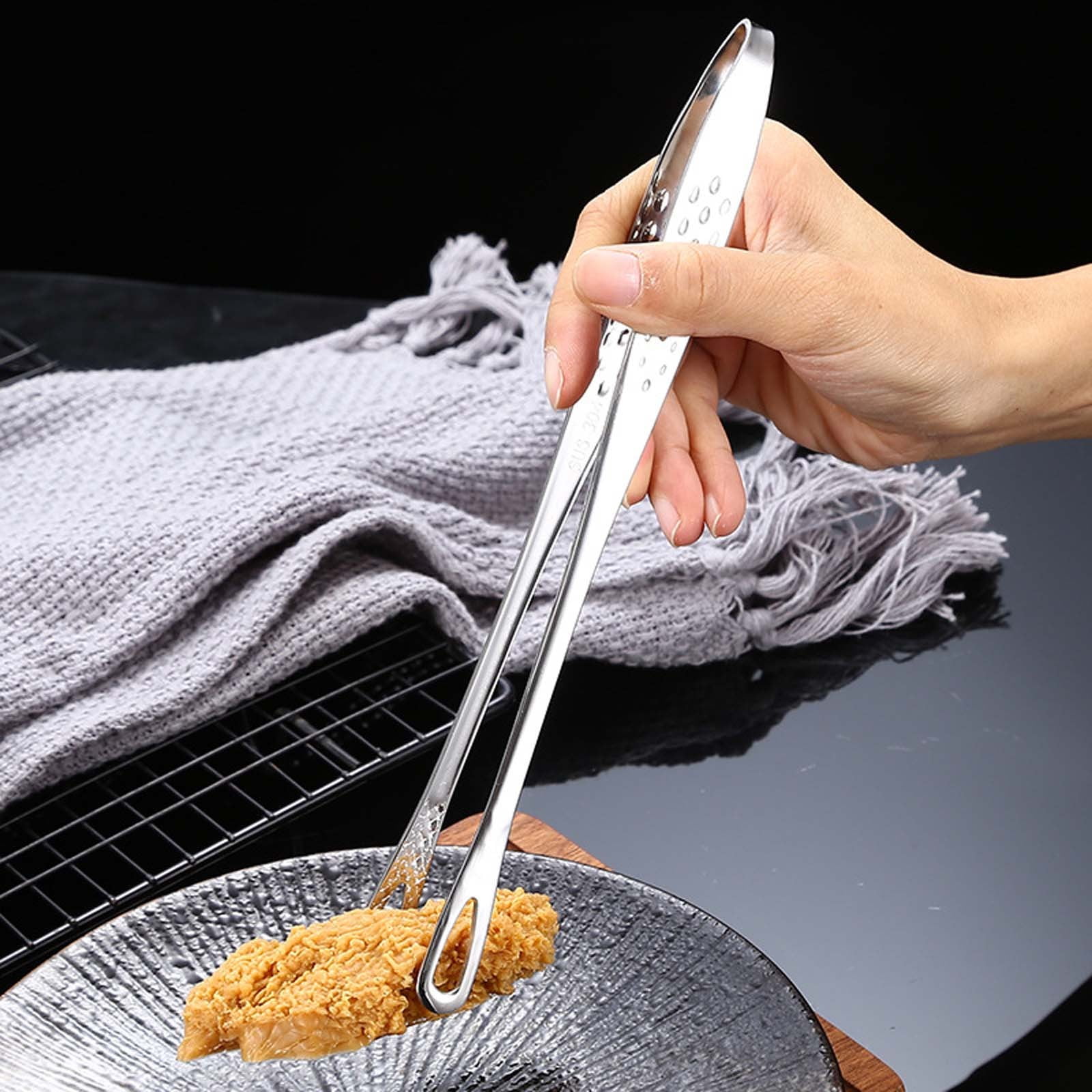 Stainless Steel Grill Tongs,Barbecue Grill Tongs,Grill Flipping Tongs ...