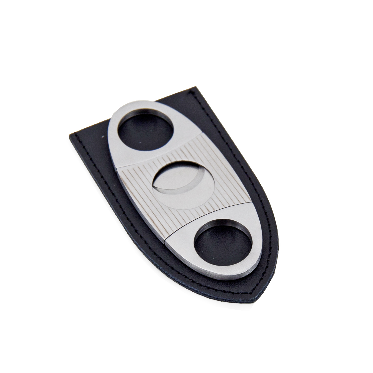 Stainless Steel Guillotine Cigar Cutter with Leather Pouch. - Walmart.com