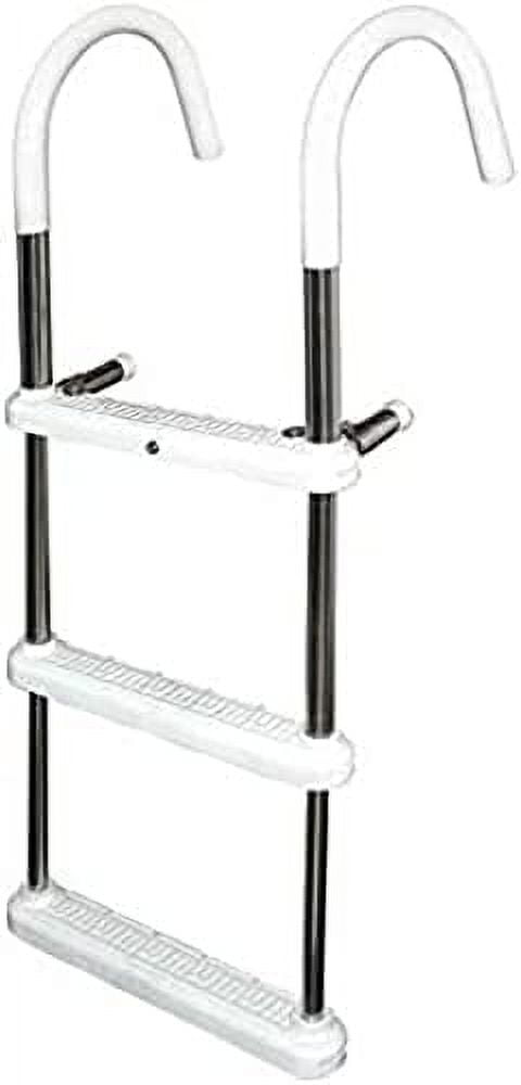 Stainless Steel Gunwale Hook Ladder – 3-Step Boat Ladder with 11-Inch ...