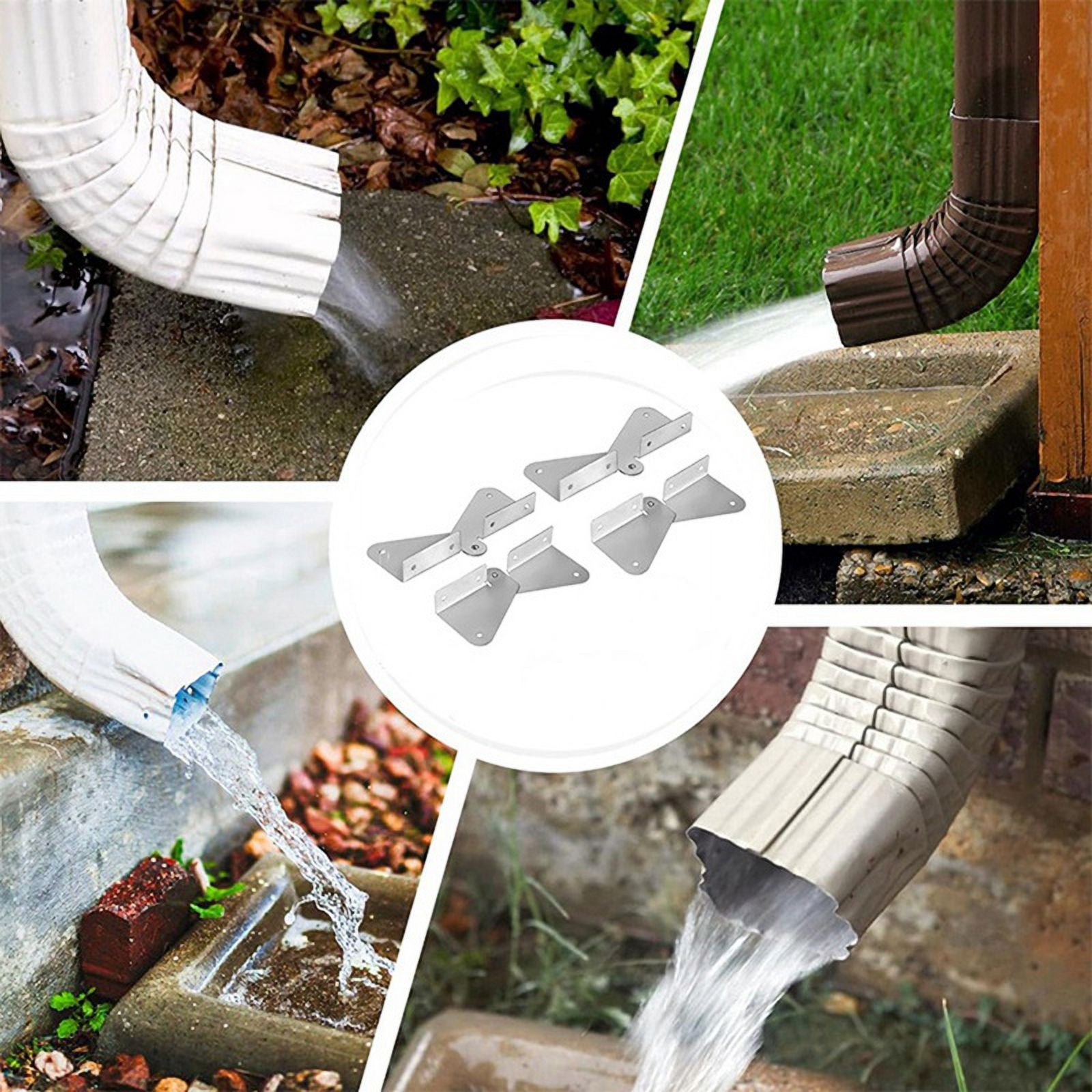 Stainless Steel Gutter Downspout Extension Hinge, Flip Up Hinge Design, Compatible with ...