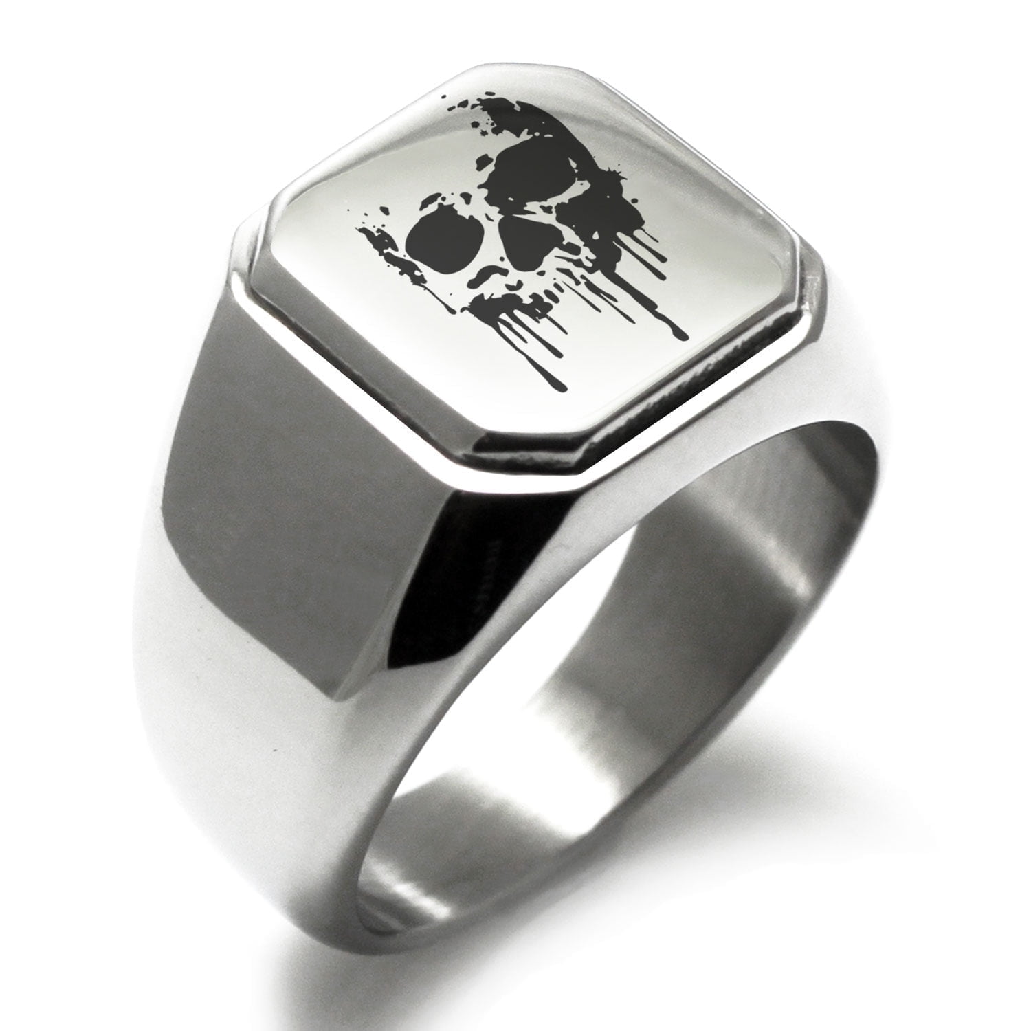 Tioneer Stainless Steel Hades Greek God of Underworld Engraved Square ...